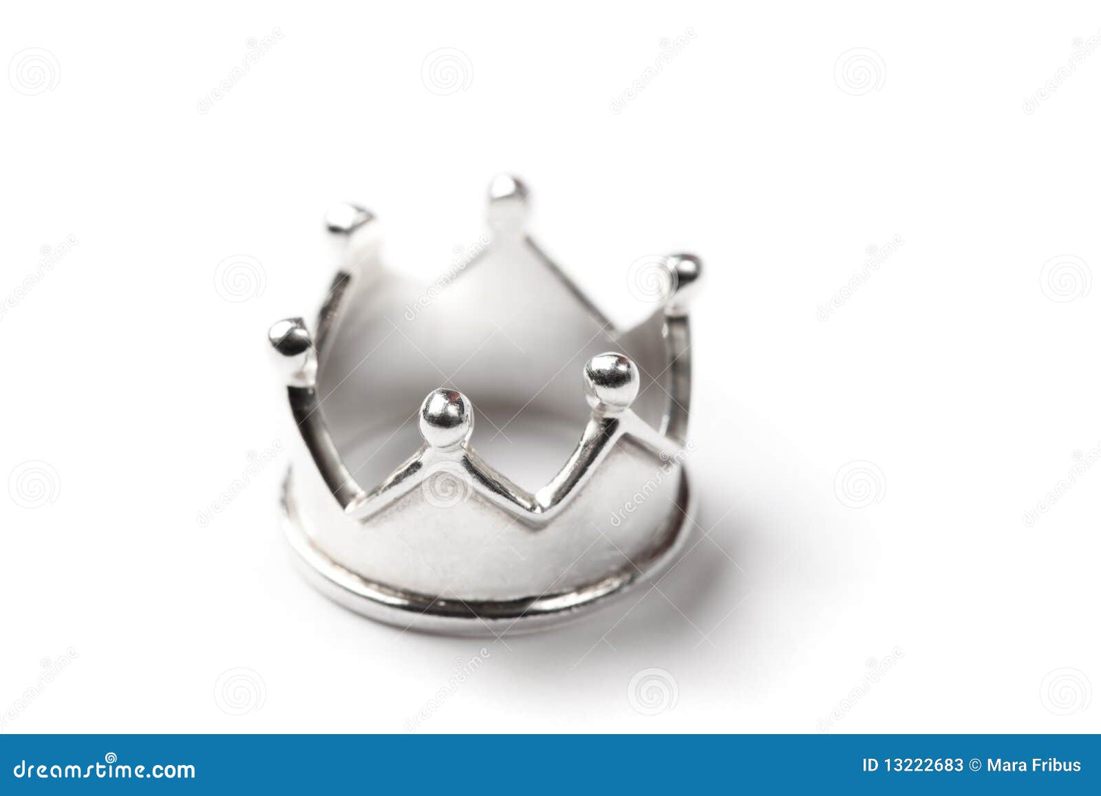 Tiny silver crown stock image. Image of nobility, crown - 13222683