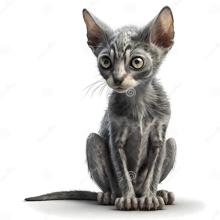 Tiny Skinny Cat. Generative AI Stock Image - Image of beautiful, feline ...