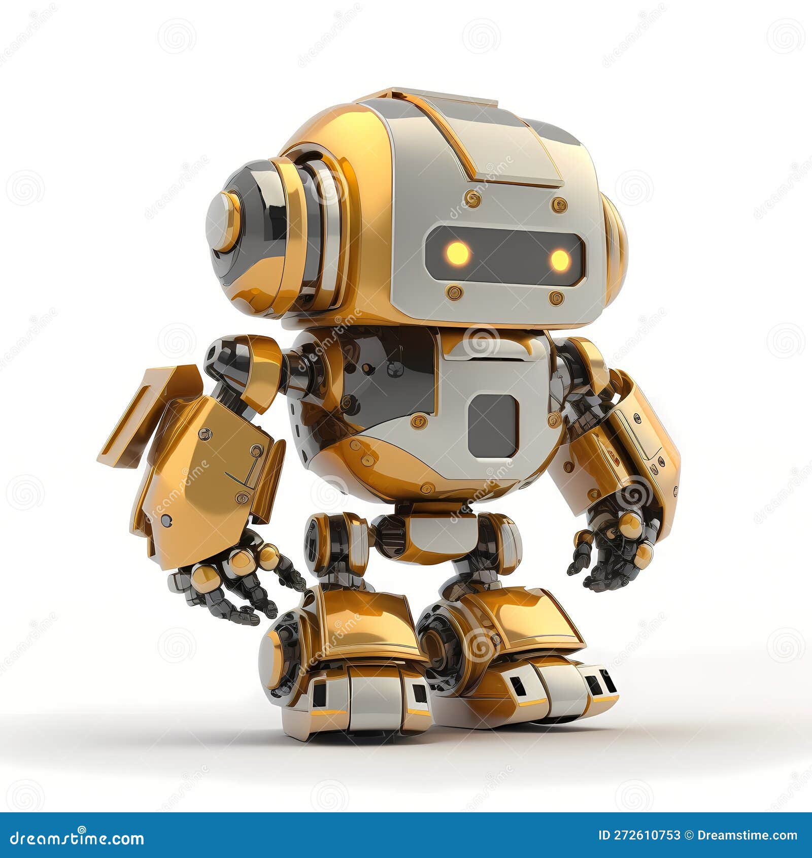 Tiny Smart AI Character. Generative AI Stock Illustration ...
