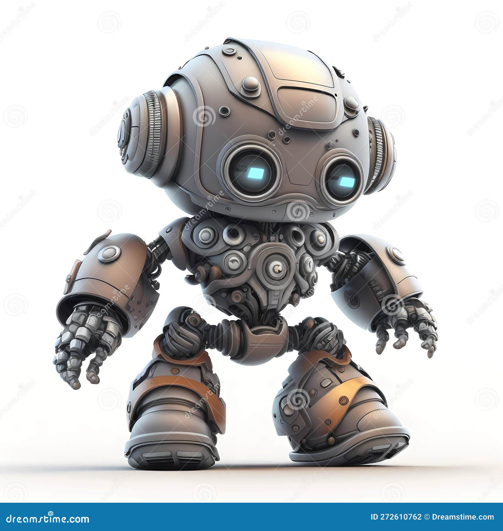 Tiny Smart AI Character. Generative AI Stock Illustration ...