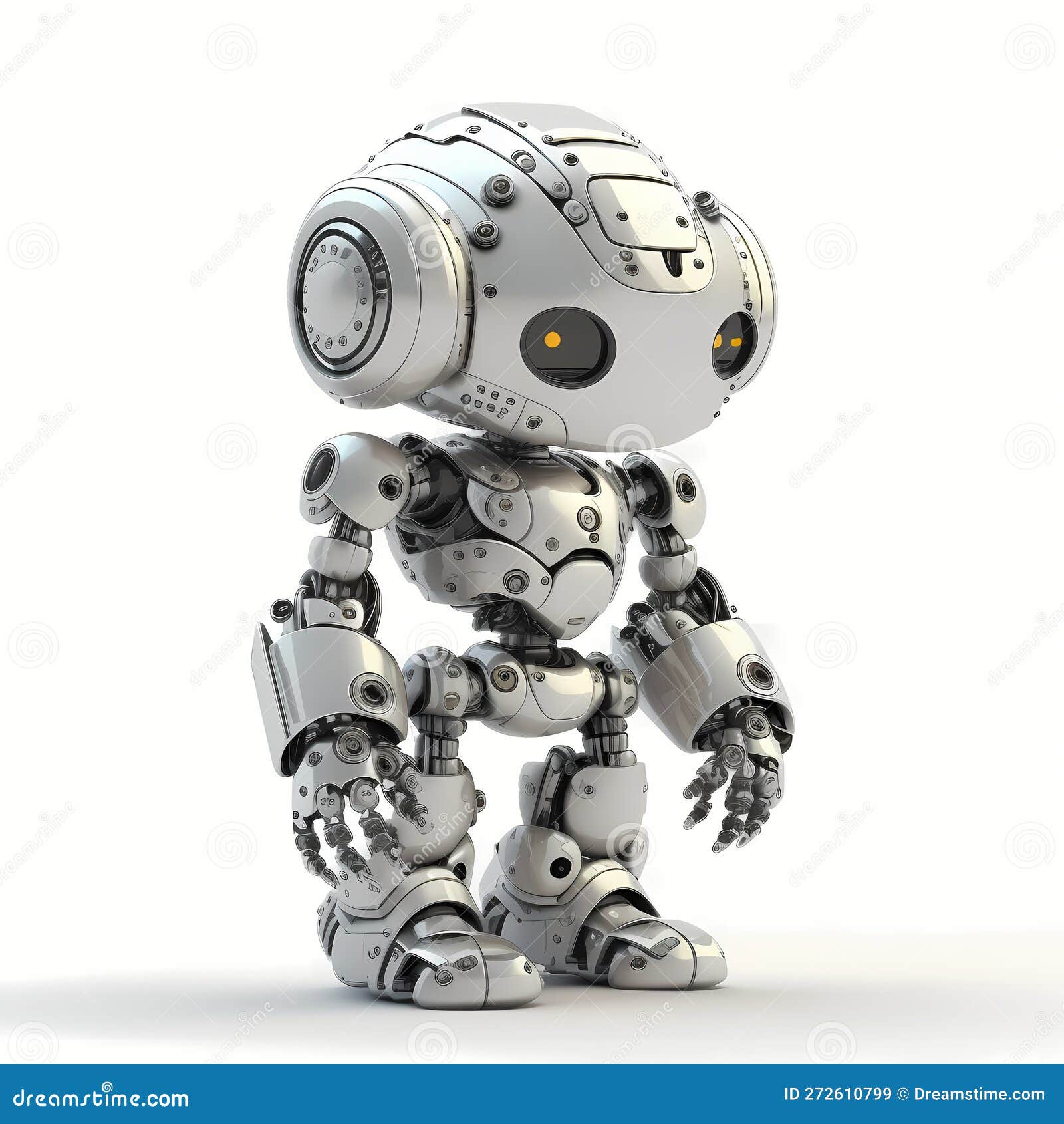 Tiny Smart AI Character. Generative AI Stock Illustration ...