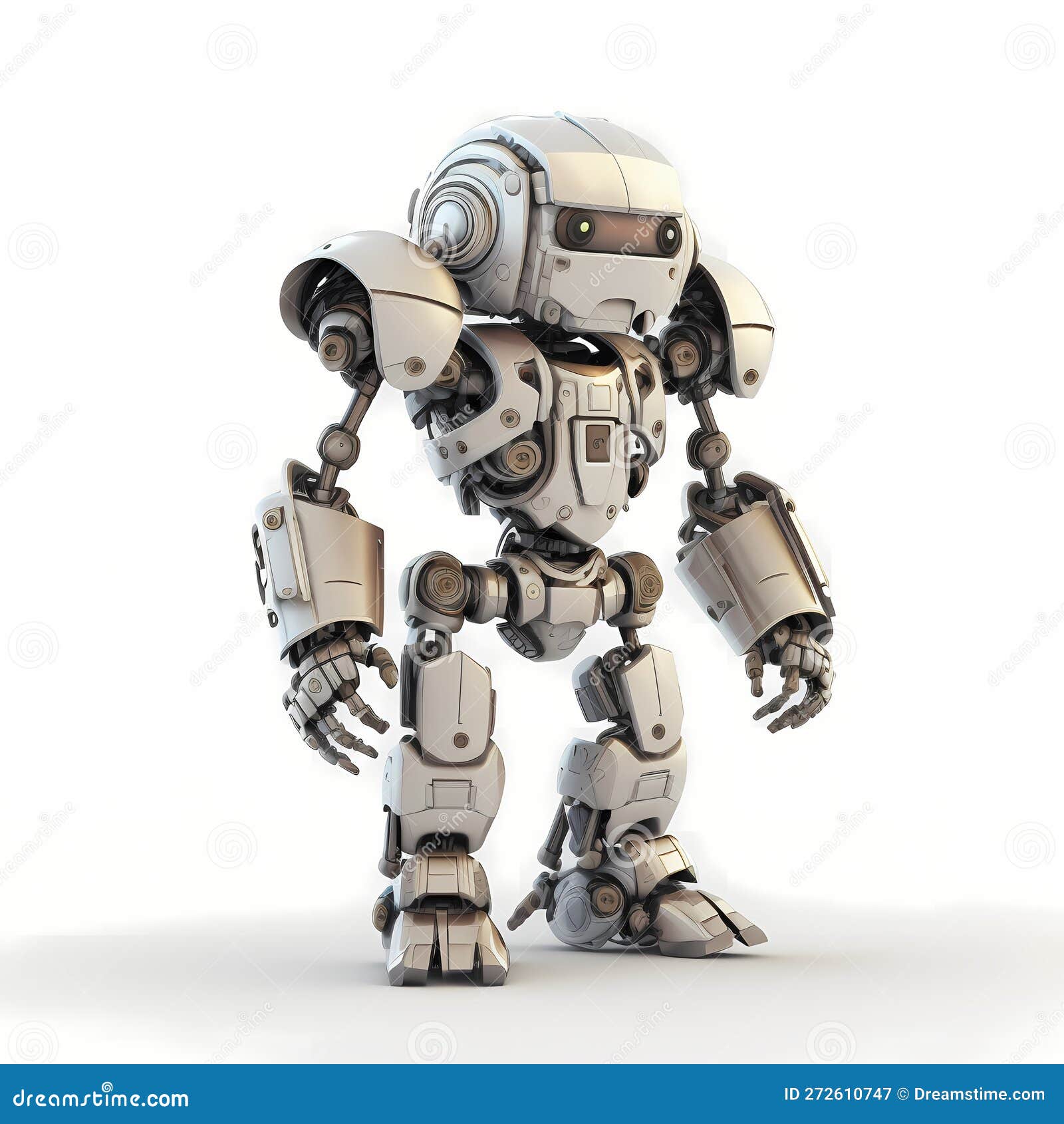 Tiny Smart AI Character. Generative AI Stock Illustration ...