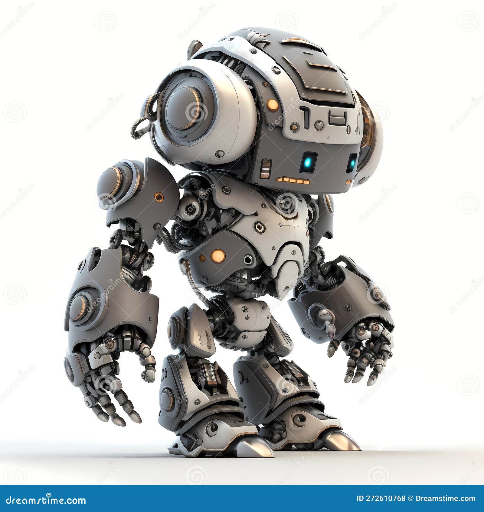 Tiny Smart AI Character. Generative AI Stock Illustration ...