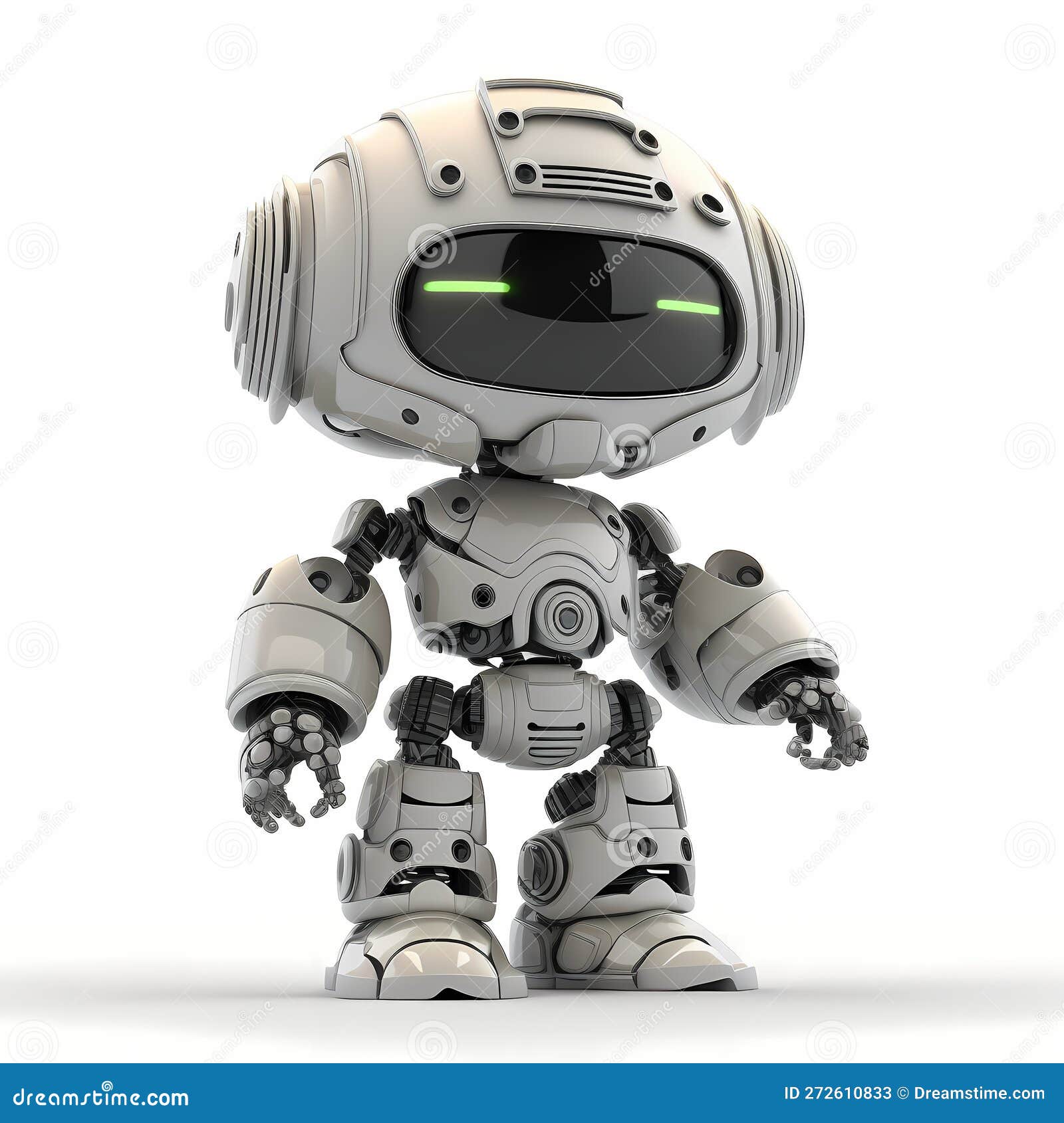 Tiny Smart AI Character. Generative AI Stock Illustration ...