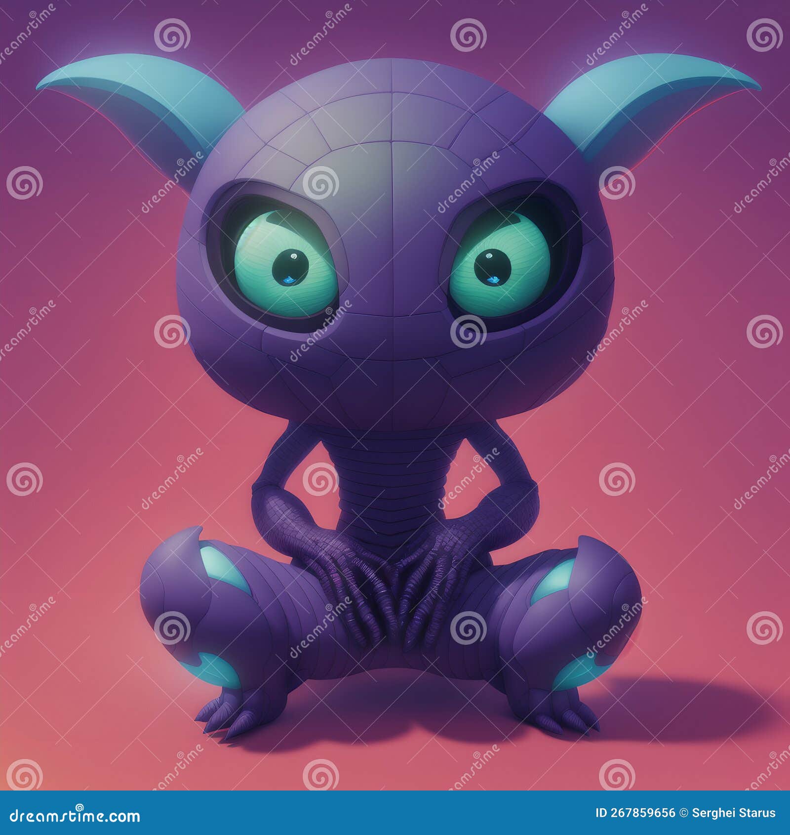 Tiny Space Creature Figurine, Both Charming and Unsettling. AI ...