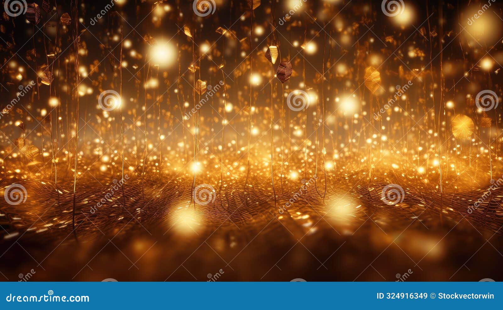 Tiny Sparkly Lights Background Stock Illustration - Illustration of ...