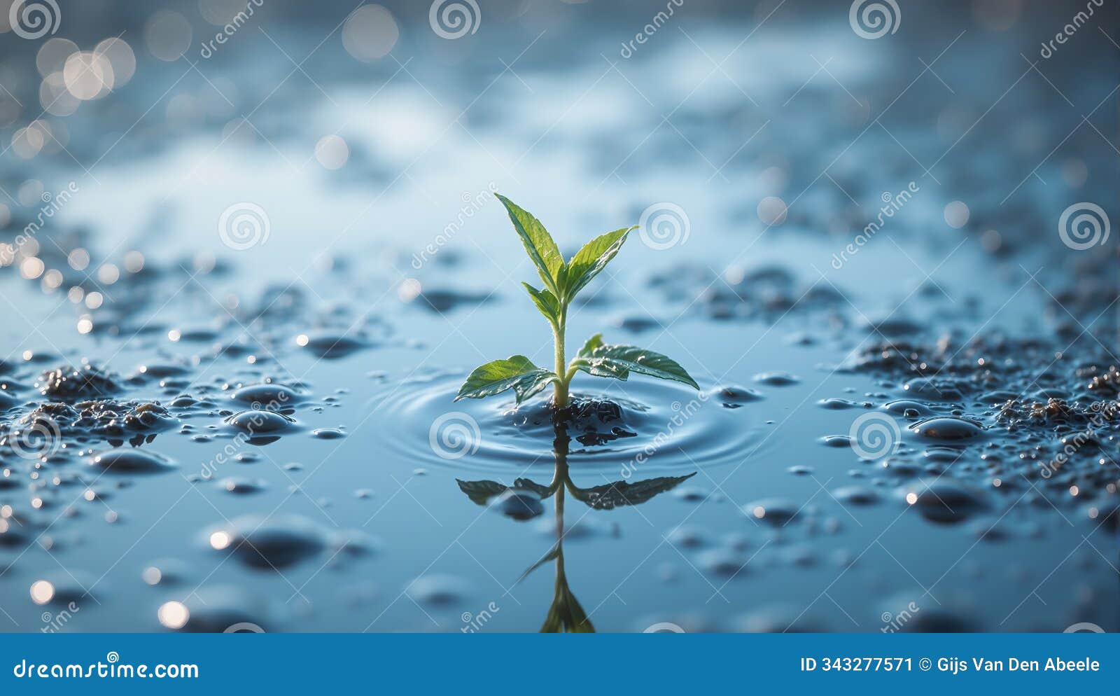 Tiny Sprout, Emerging Seedling, Tender Leaves Push Through The Earth ...