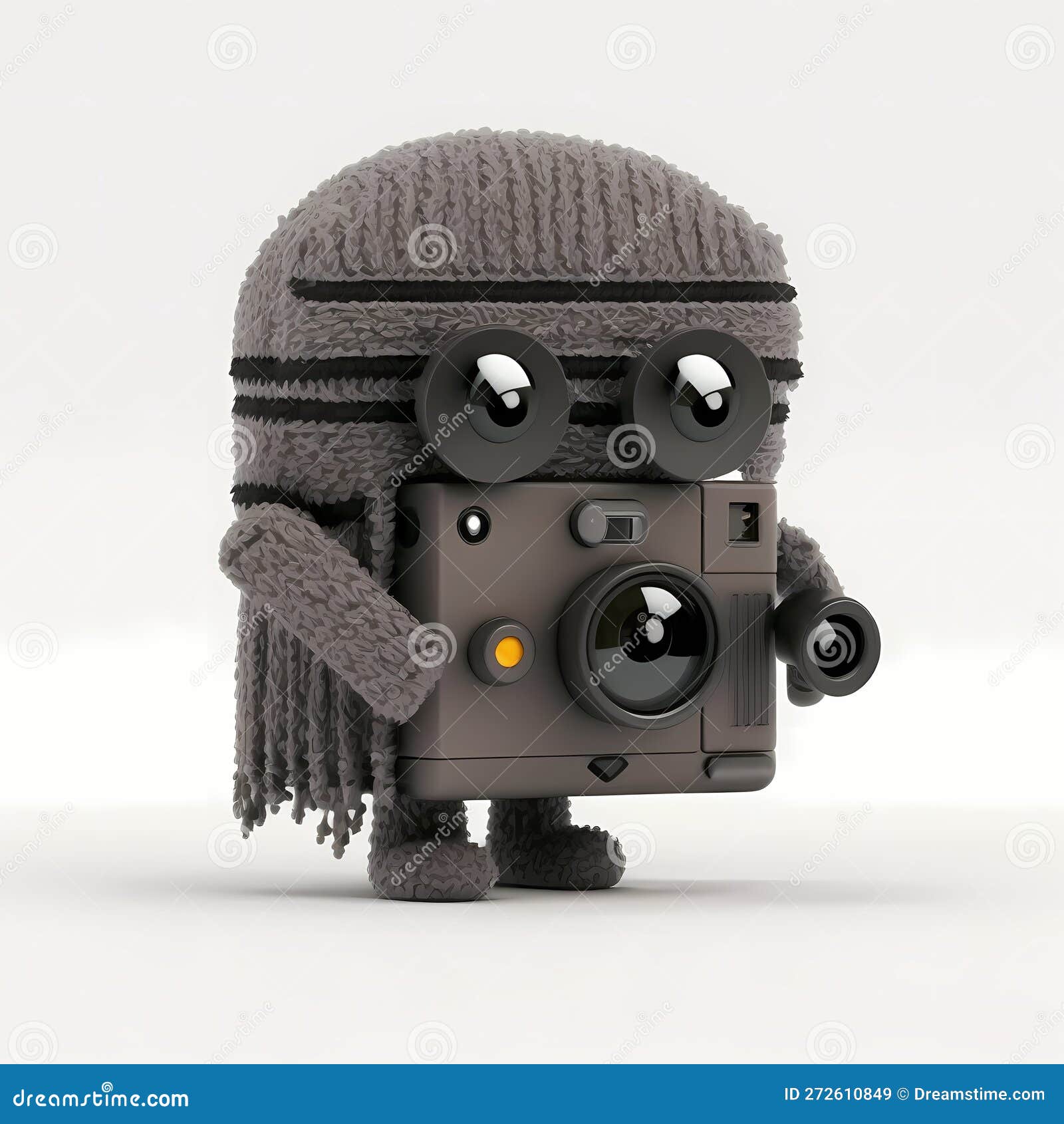 Tiny Spy Camera Character. Generative AI Stock Illustration ...