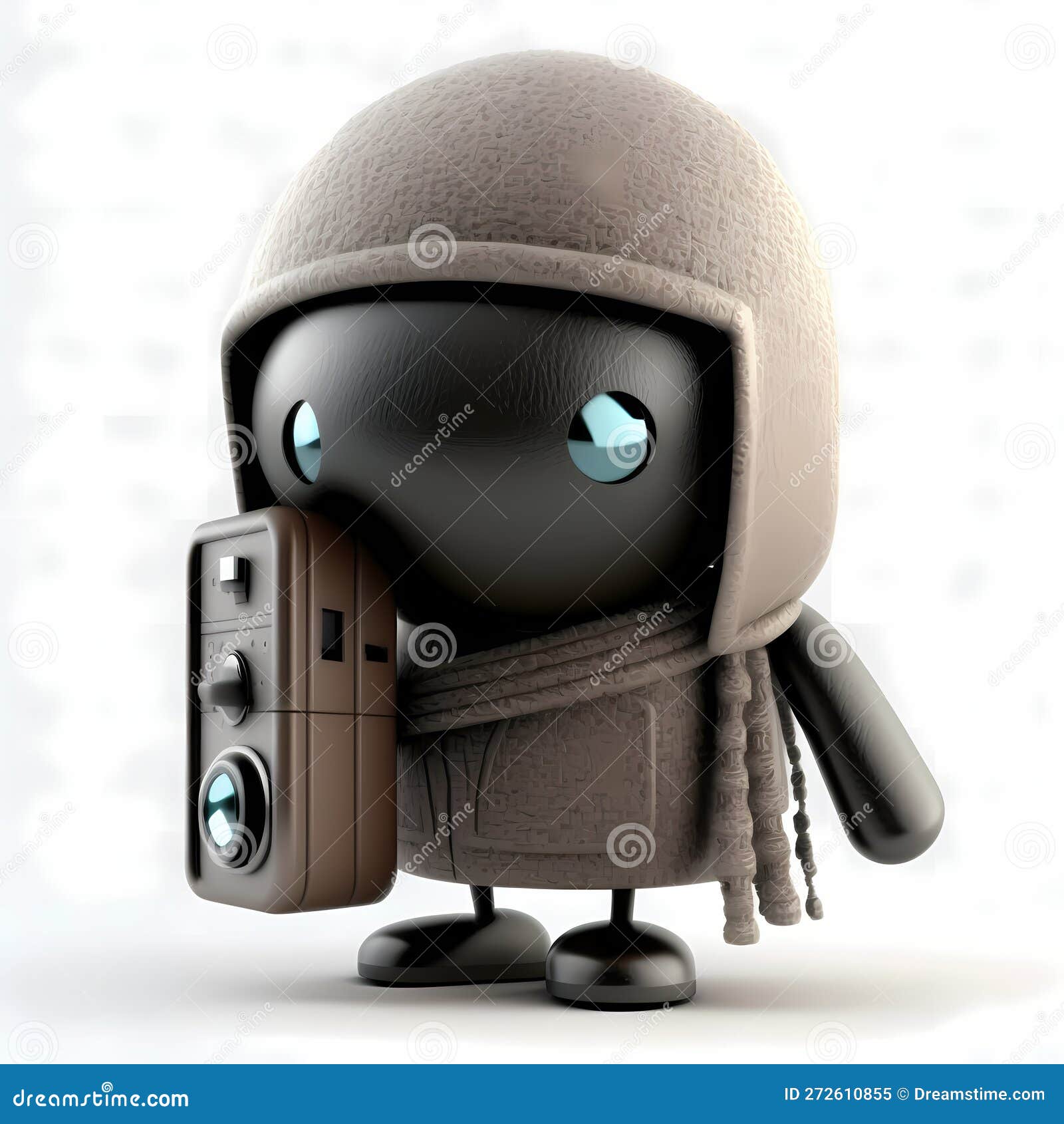 Tiny Spy Camera Character. Generative AI Stock Illustration ...