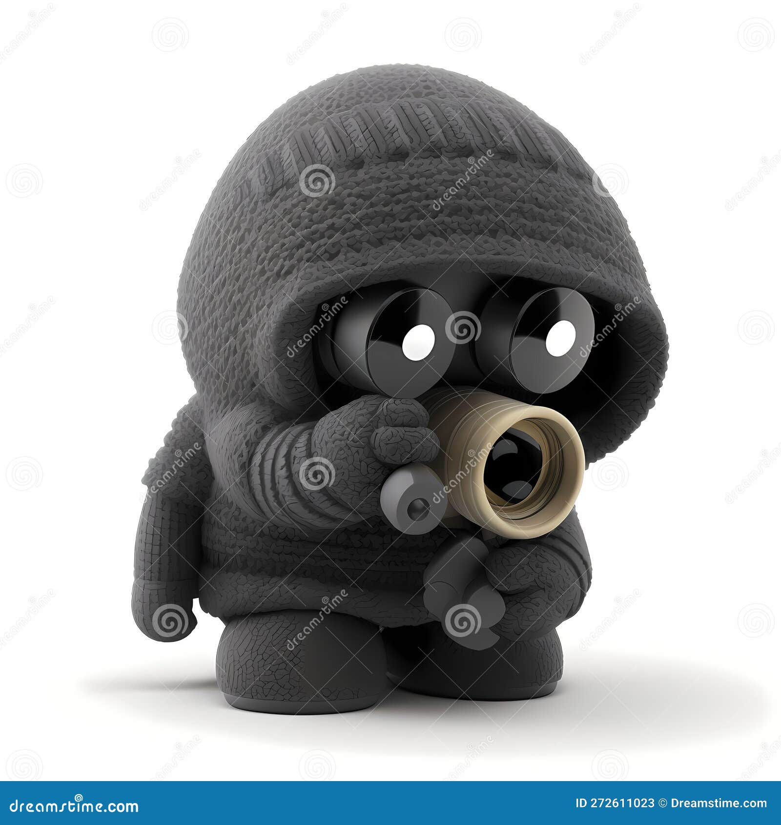 Tiny Spyware Character. Generative AI Stock Illustration - Illustration ...