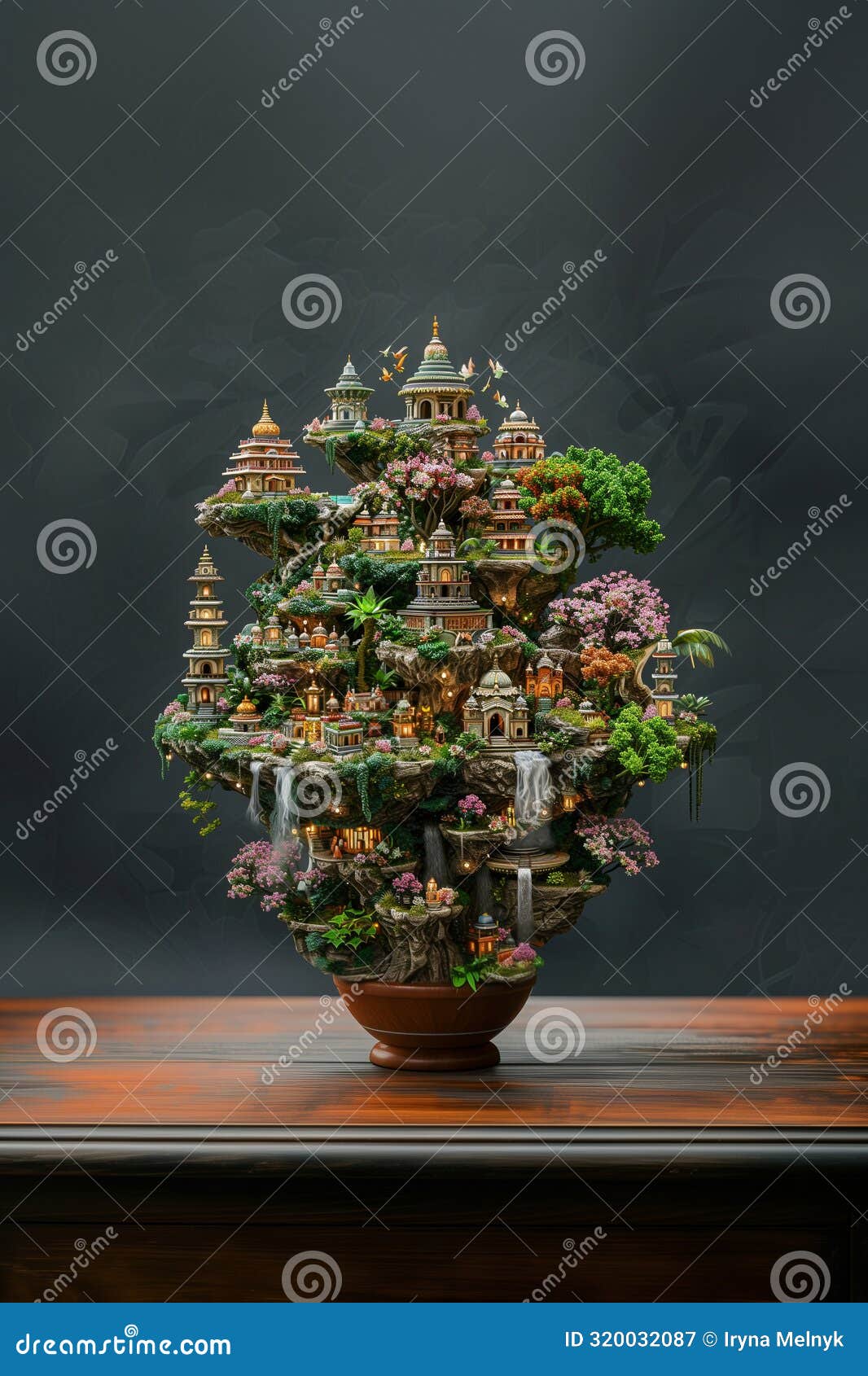 This Captivating Miniature Landscape Showcases Intricate Architectural ...