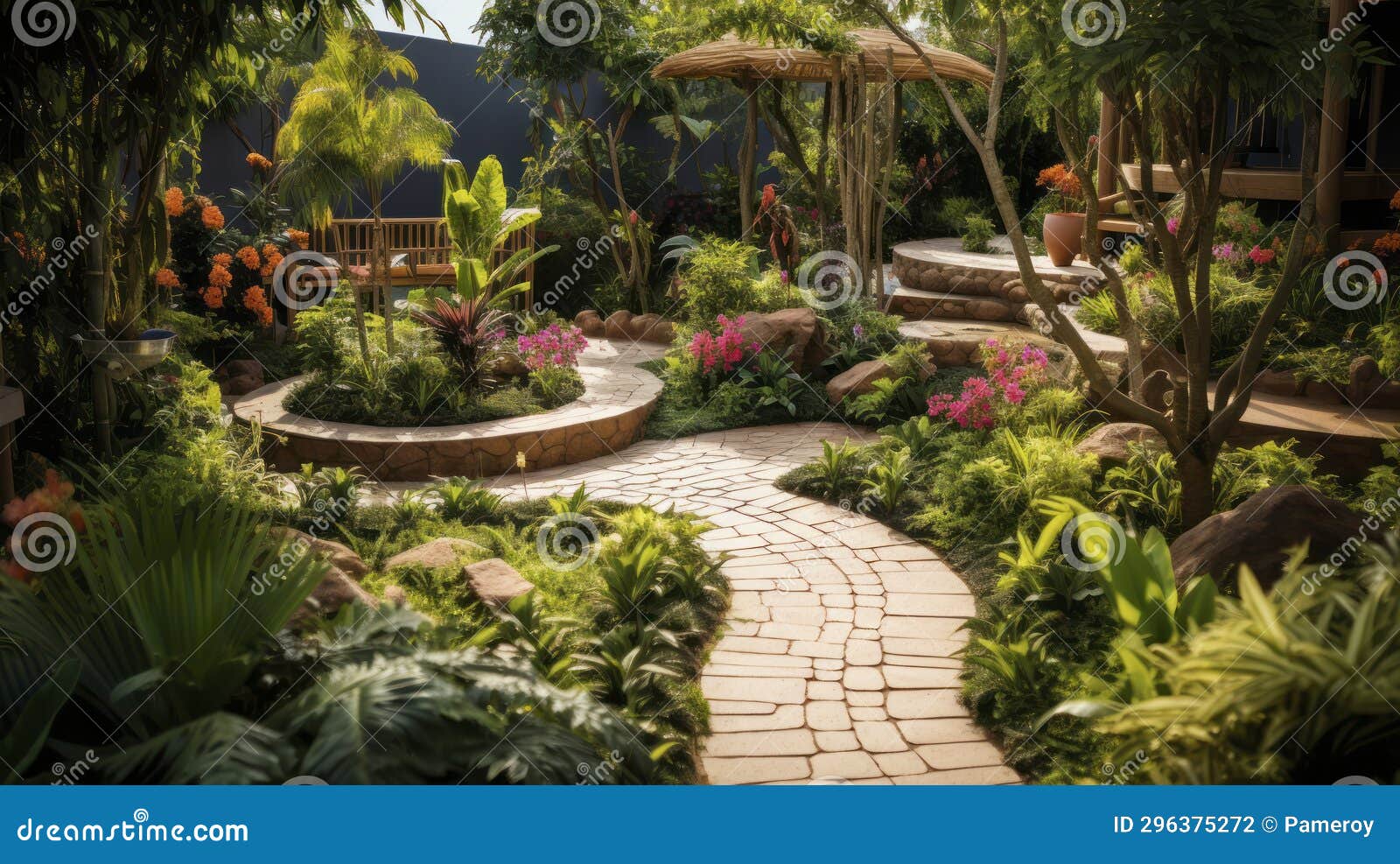 Tiny Terrains, Grand Designs. Maximizing Space in Compact Gardens Stock ...