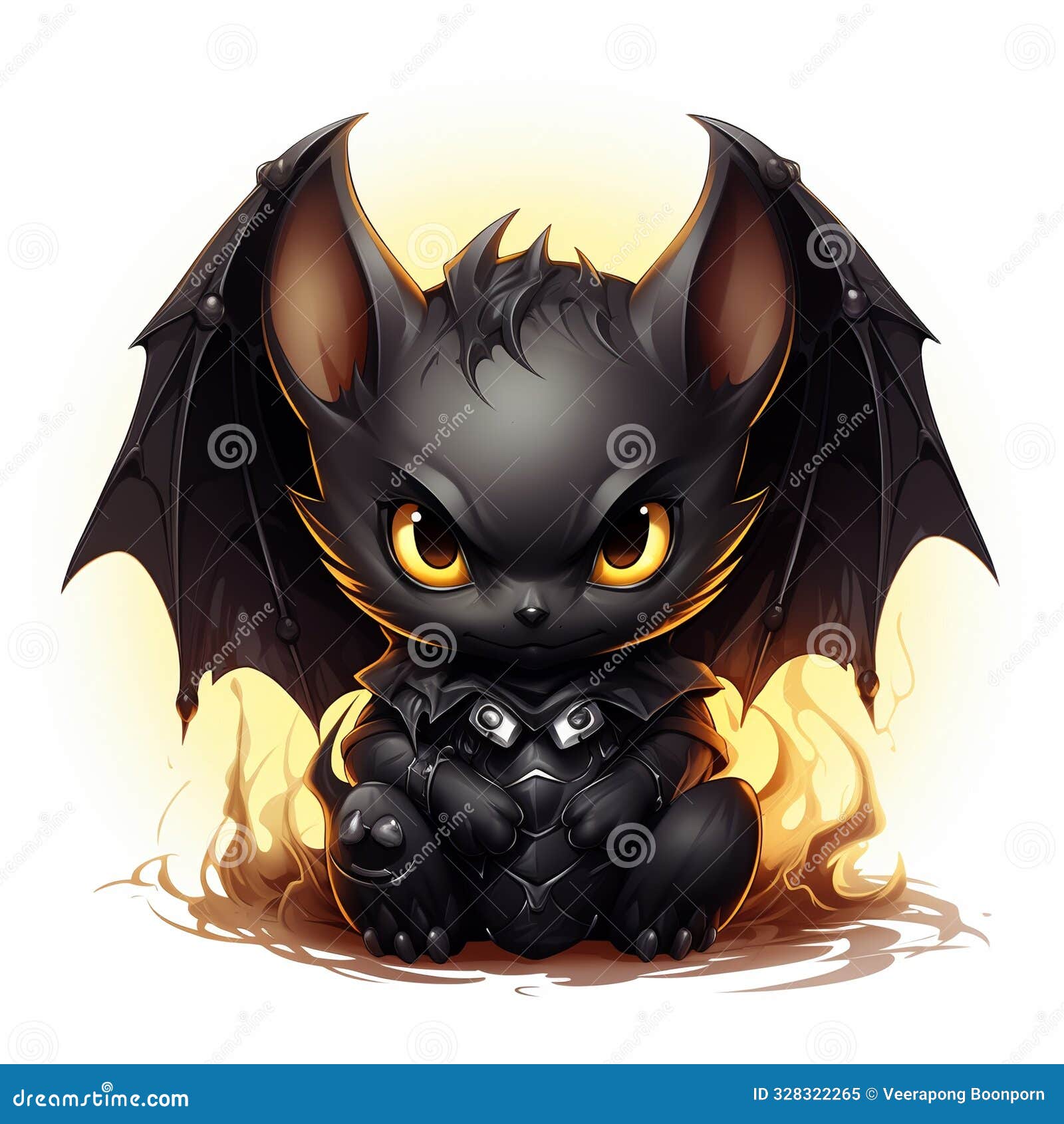 Tiny Terror Chibi Bat Black Magic User the Cutest Halloween Mascot ...