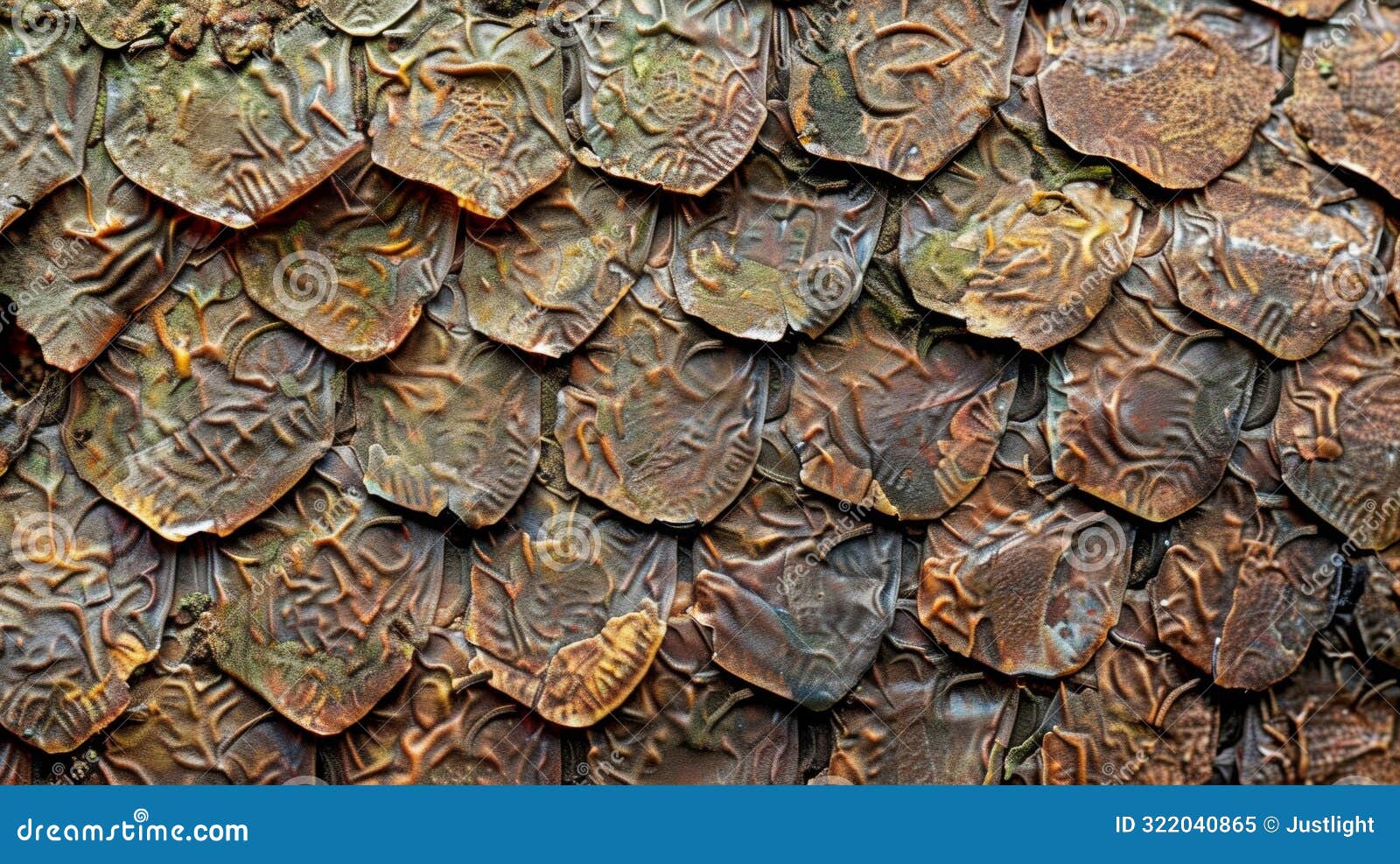 Tiny Tightlypacked Scales Form a Scaly Reptilelike Texture on the Barks ...