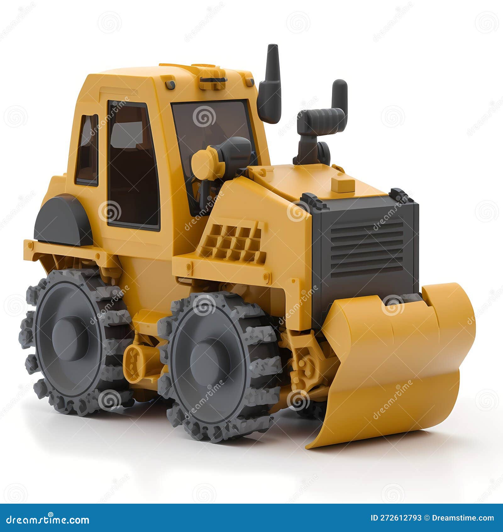 Tiny Toy Bulldozer. Generative AI Stock Illustration - Illustration of ...