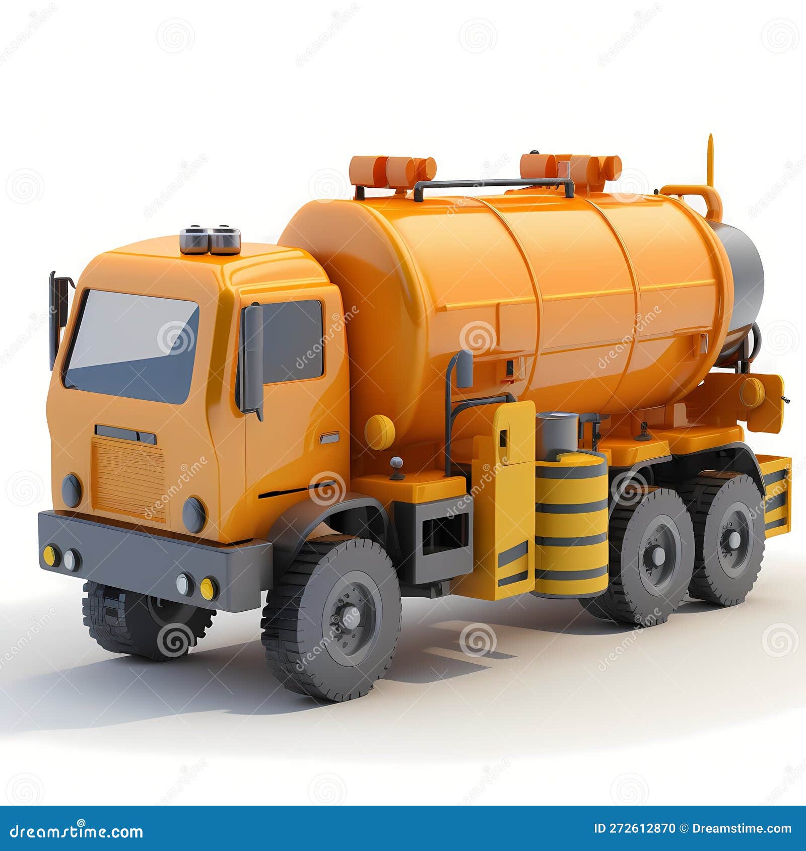 Tiny Toy Fuel Truck. Generative AI Stock Illustration - Illustration of ...