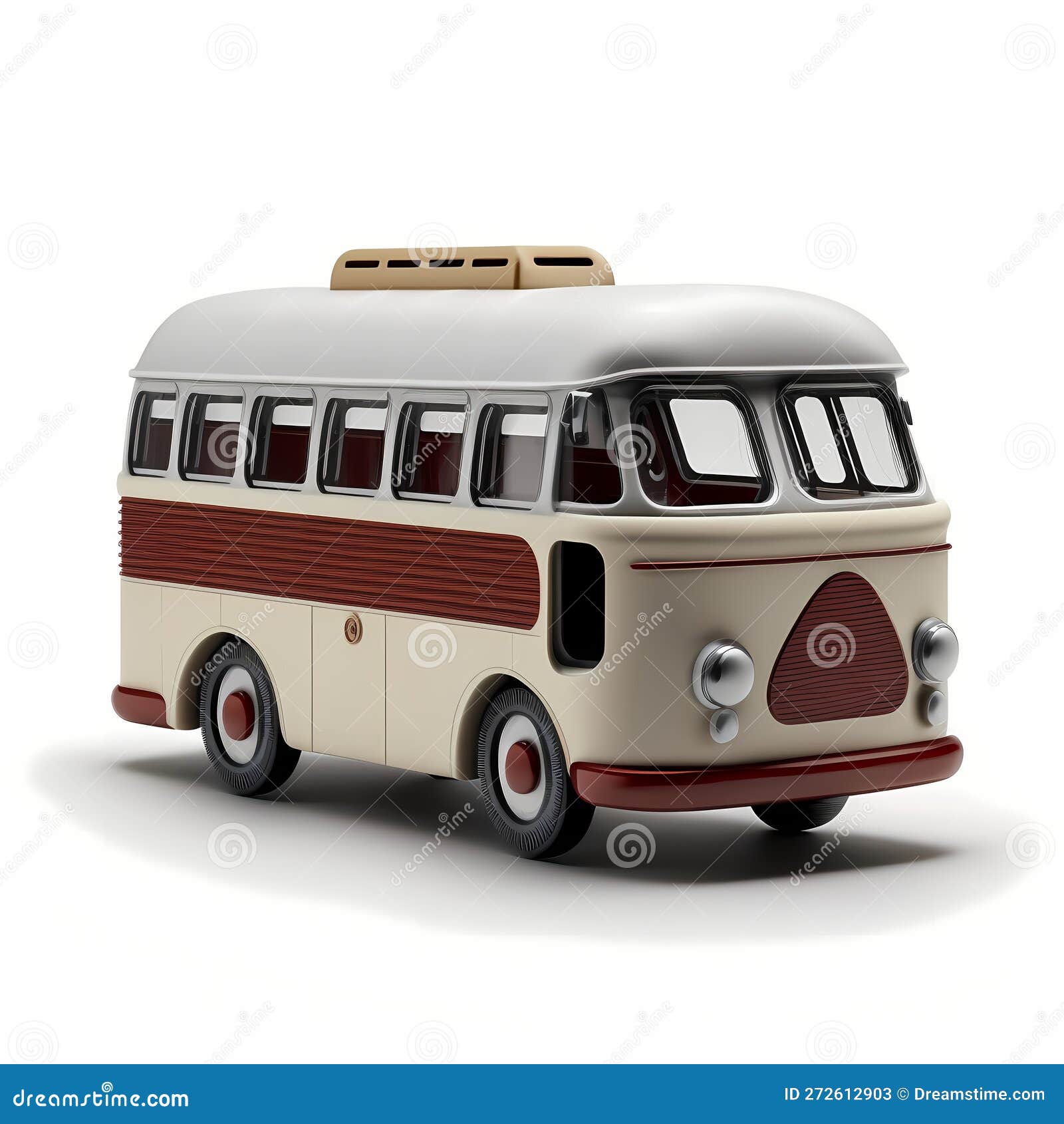 Tiny Toy Mini Bus. Generative AI Stock Image - Image of public ...