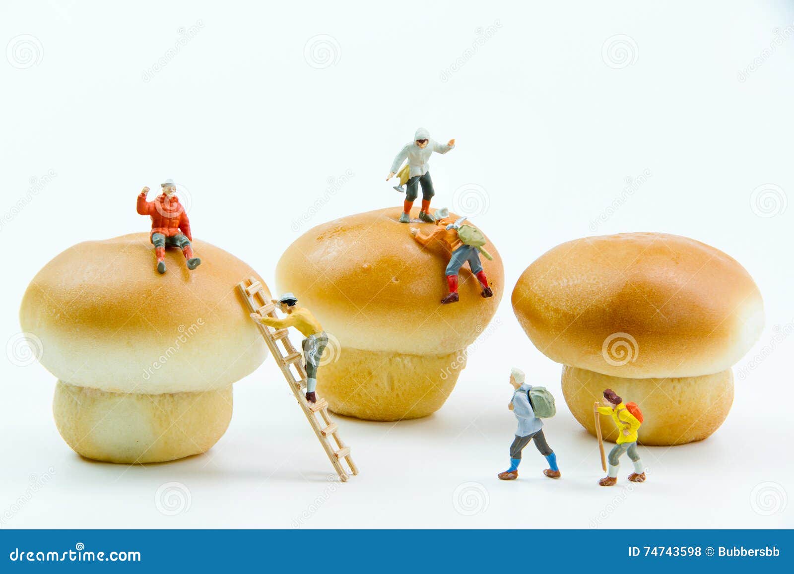 Tiny Toys Climber a Bread Filling.Stuffed Pork Buns Editorial Stock ...