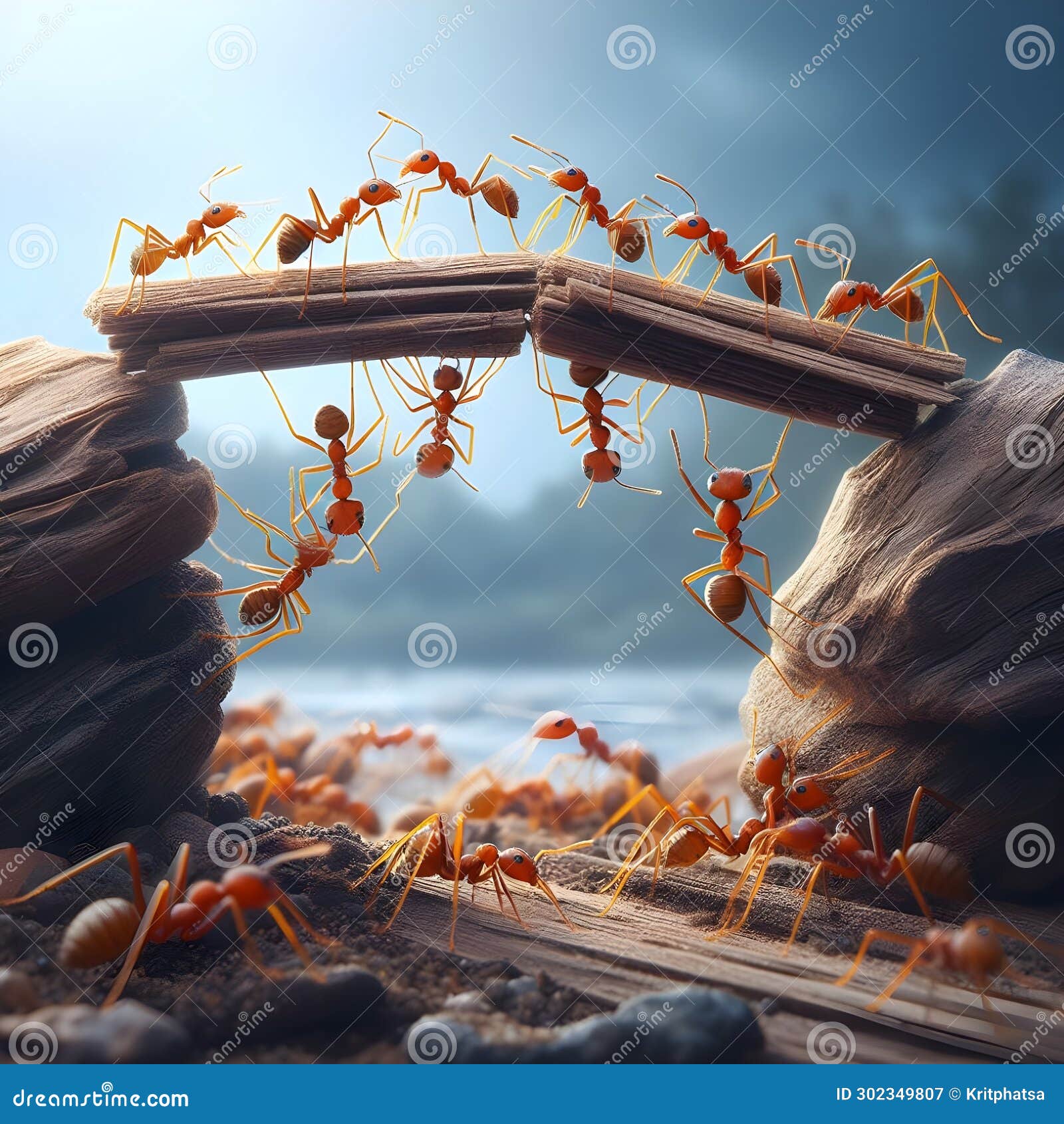 Ant Team Constructs Bridge, Proving the Power of Unified Effort ...