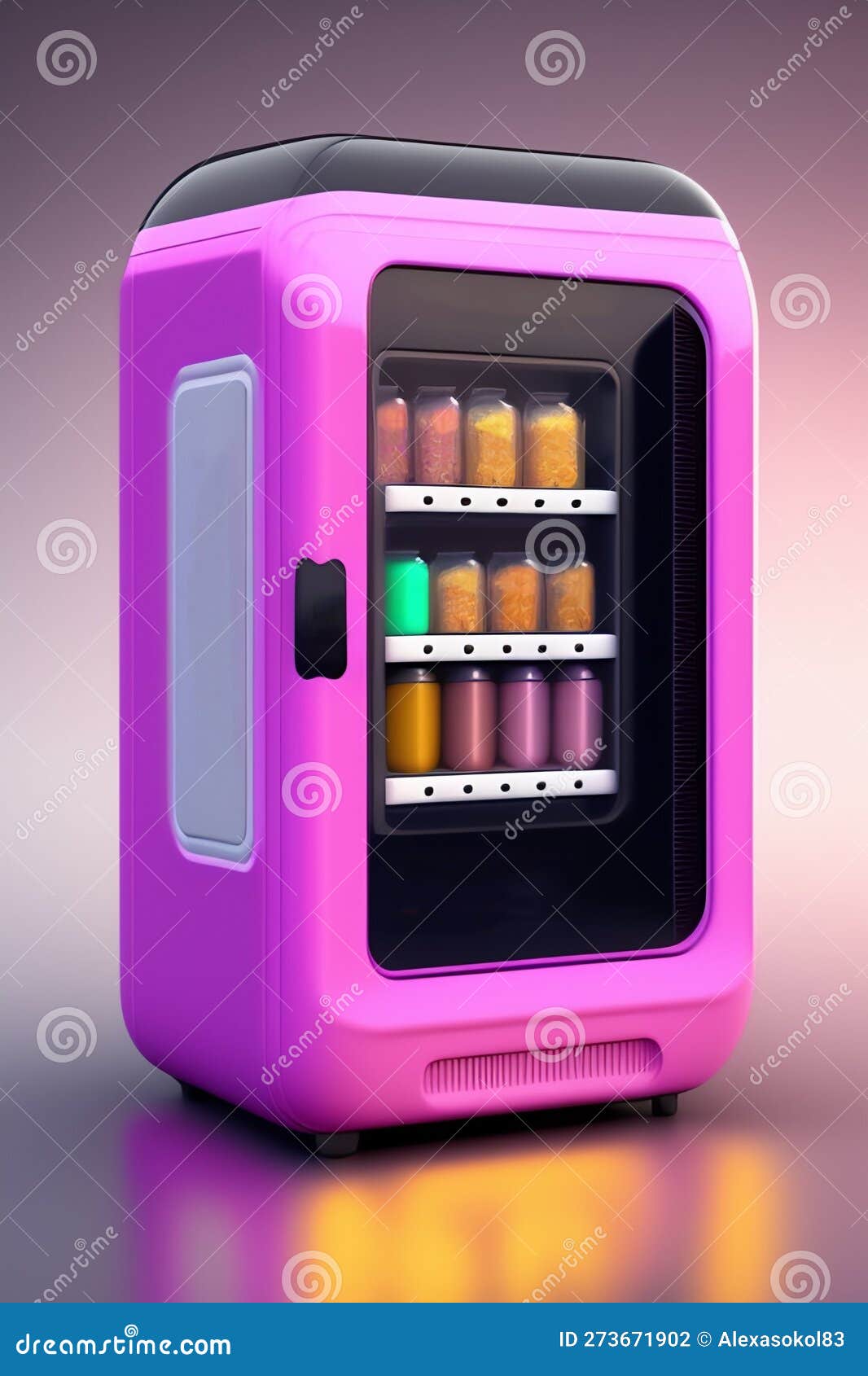 Tiny Vending Machine, Cute 3d Render, Pastel Colors. Cute Extremely ...