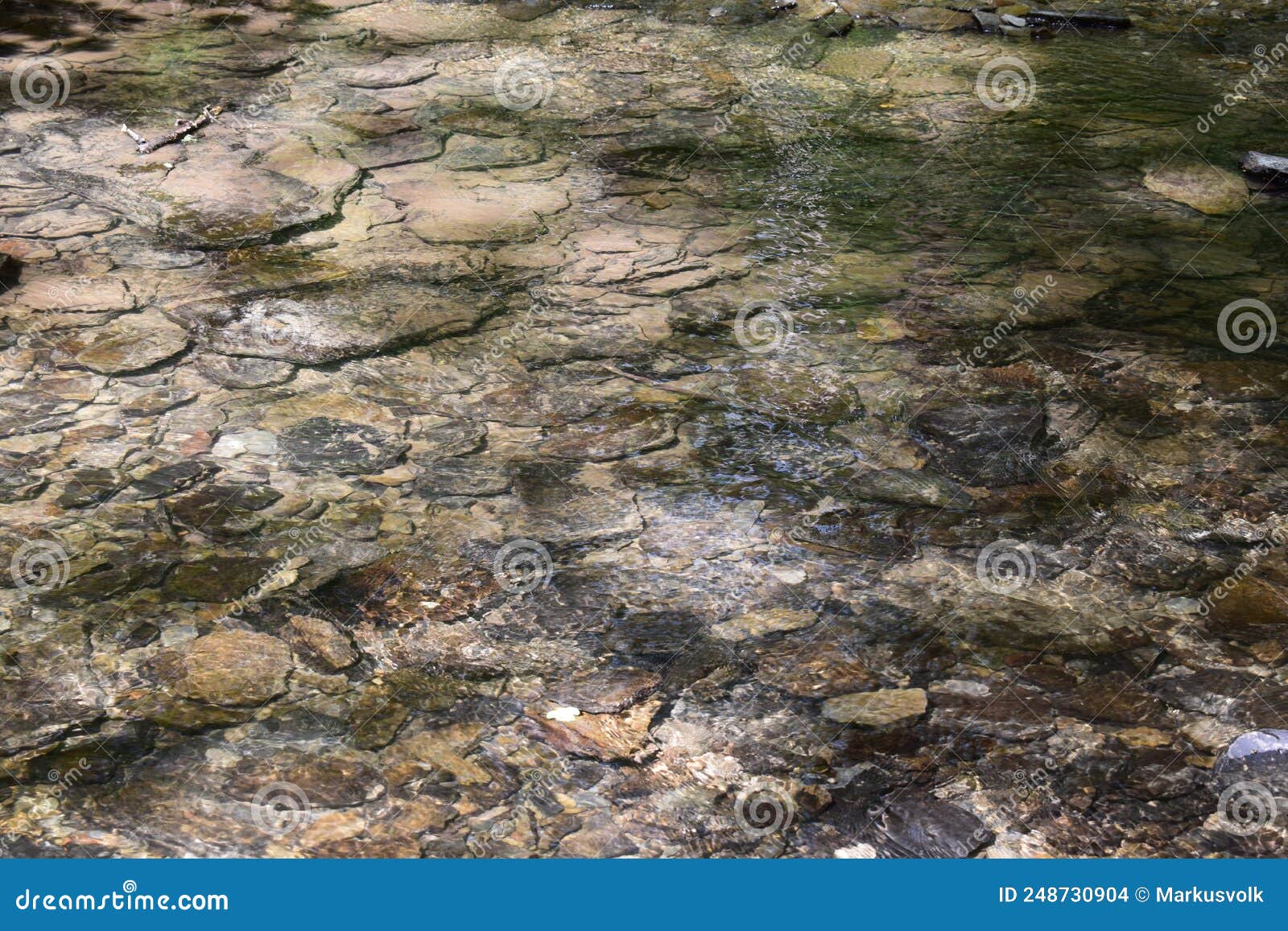 Small river water stock photo. Image of geology, terrain - 248730904