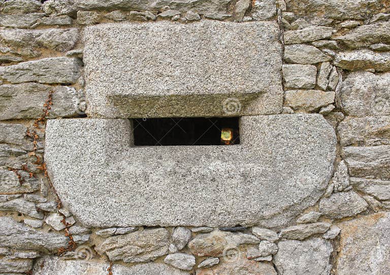 Tiny Window in the Wall of a House Stock Photo - Image of horizontal ...