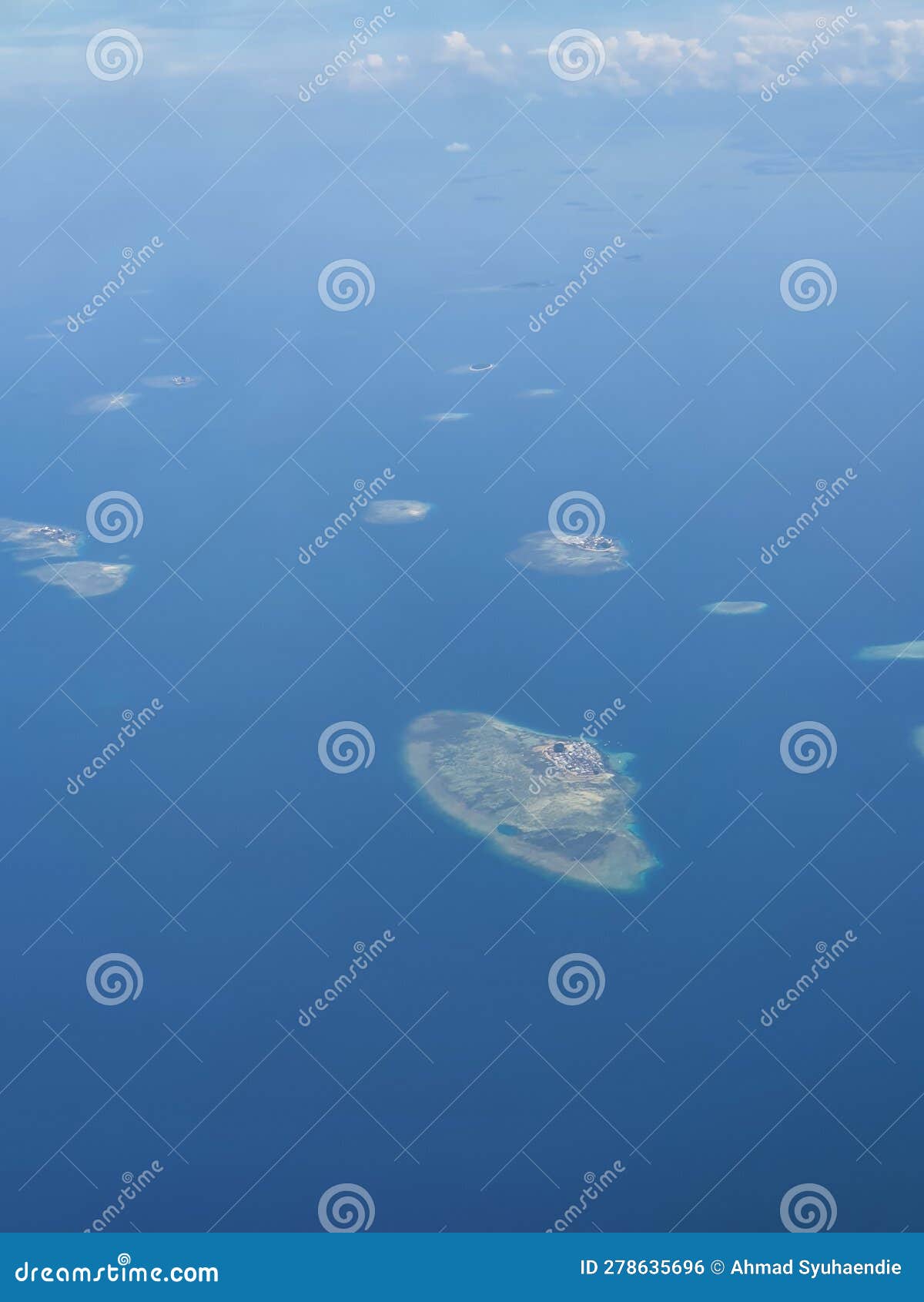 Tinyy Archipelago Islands in the Middle of Ocean, Pictured from ...