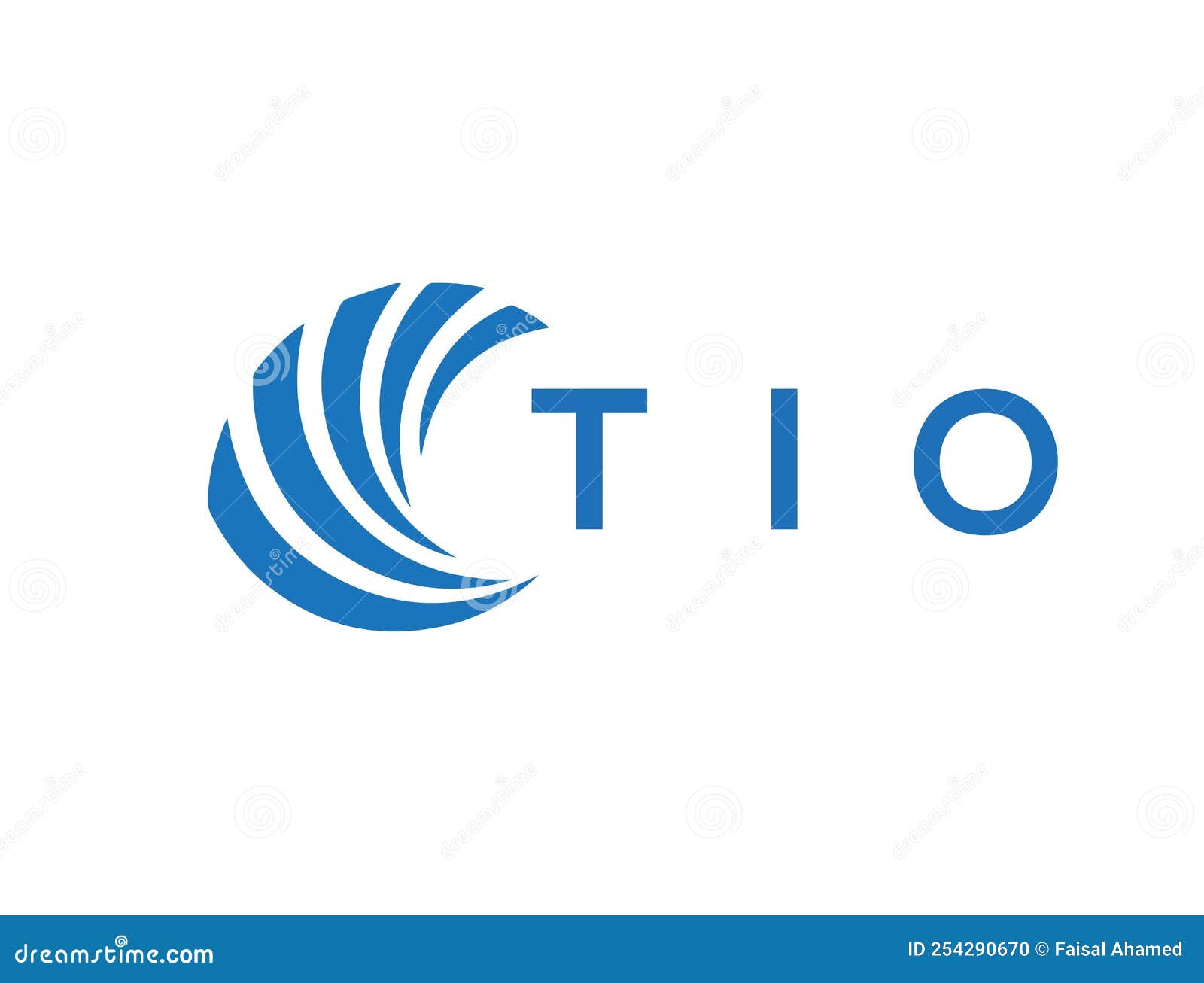 TIO Letter Logo Design on White Background. TIO Creative Circle Letter ...