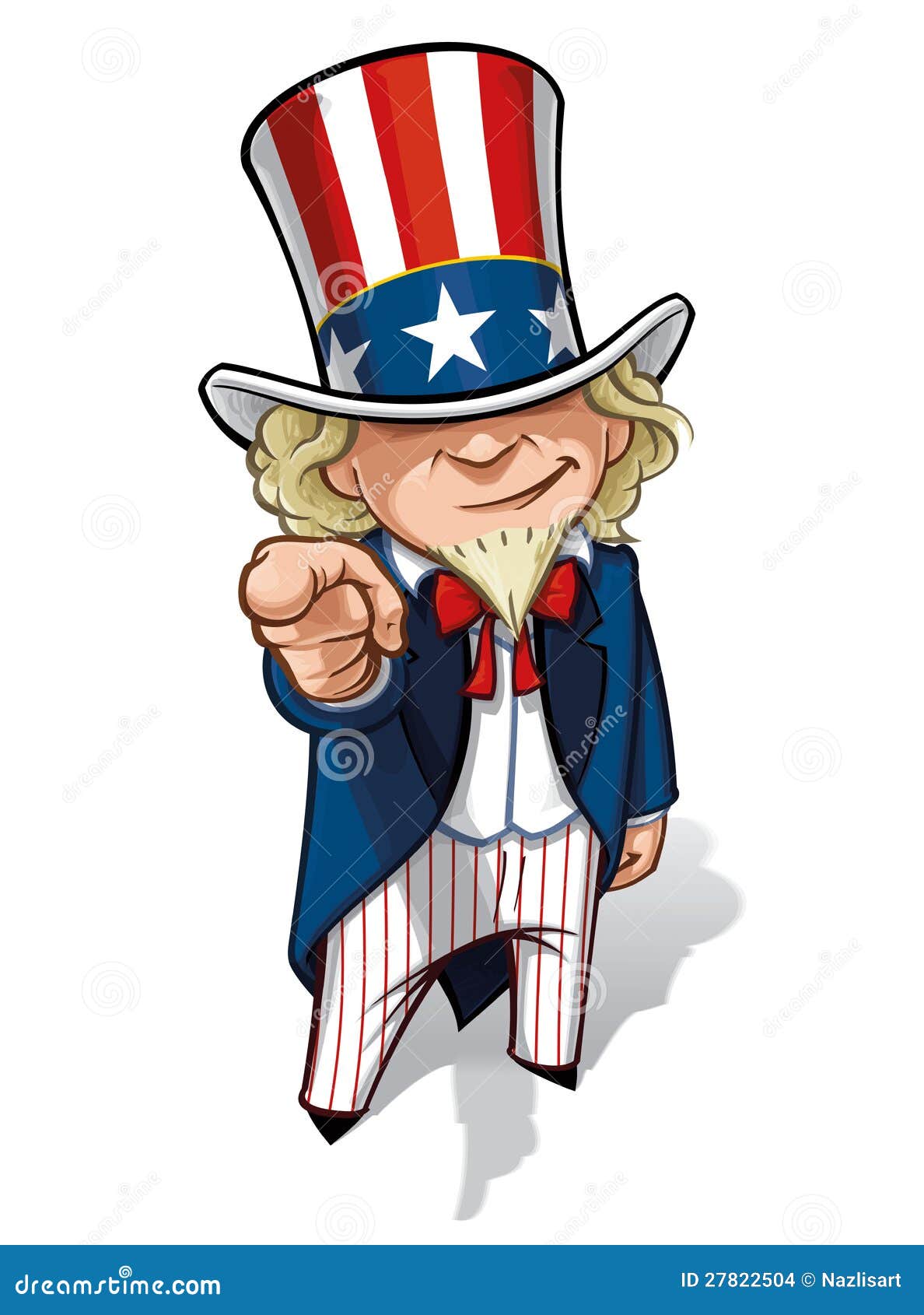 Tio Sam ?eu quero-o? ilustração stock. Ilustração de estados - 27822504