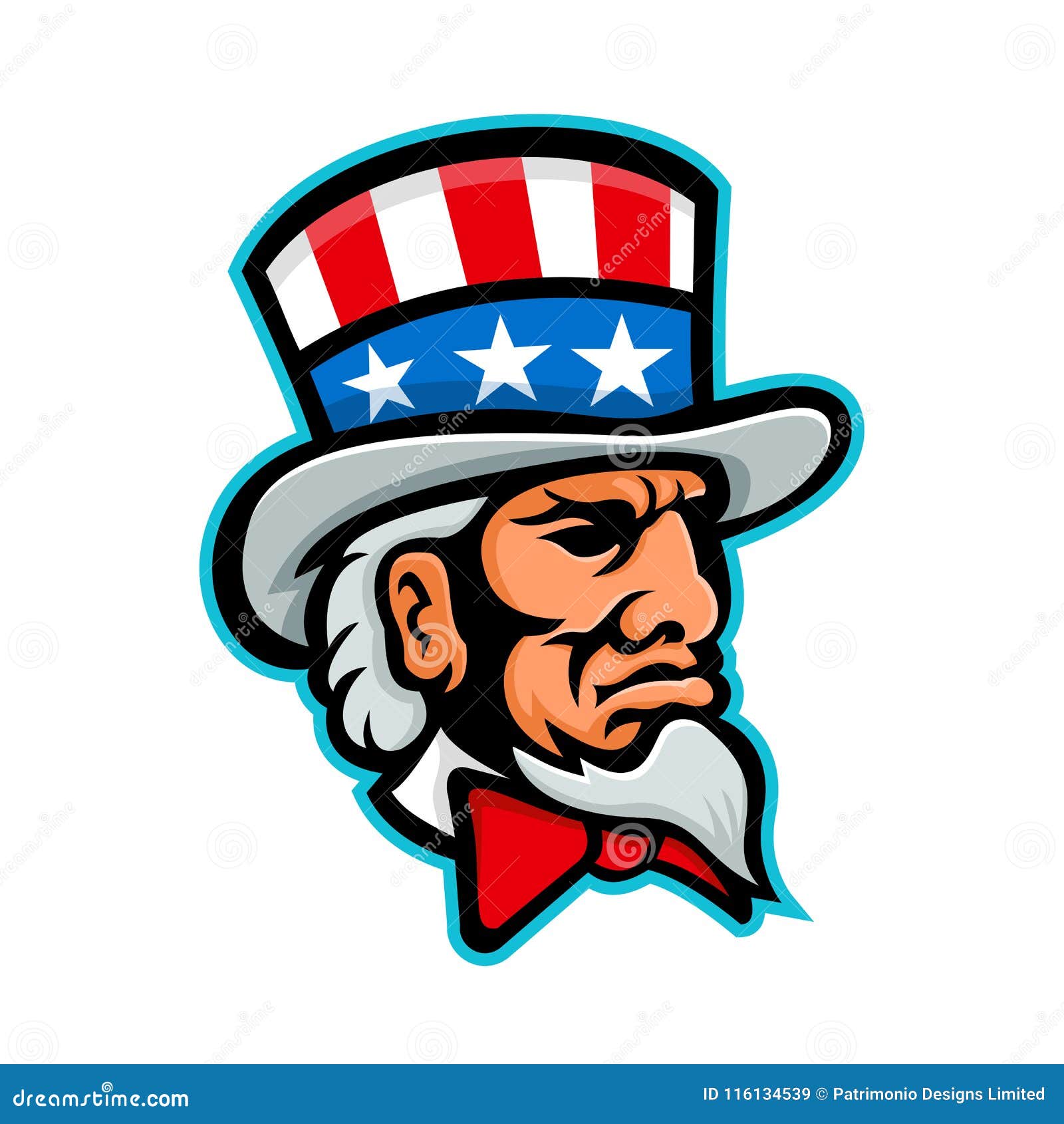 Tio Sam Mascot ilustração do vetor. Ilustração de americano - 116134539