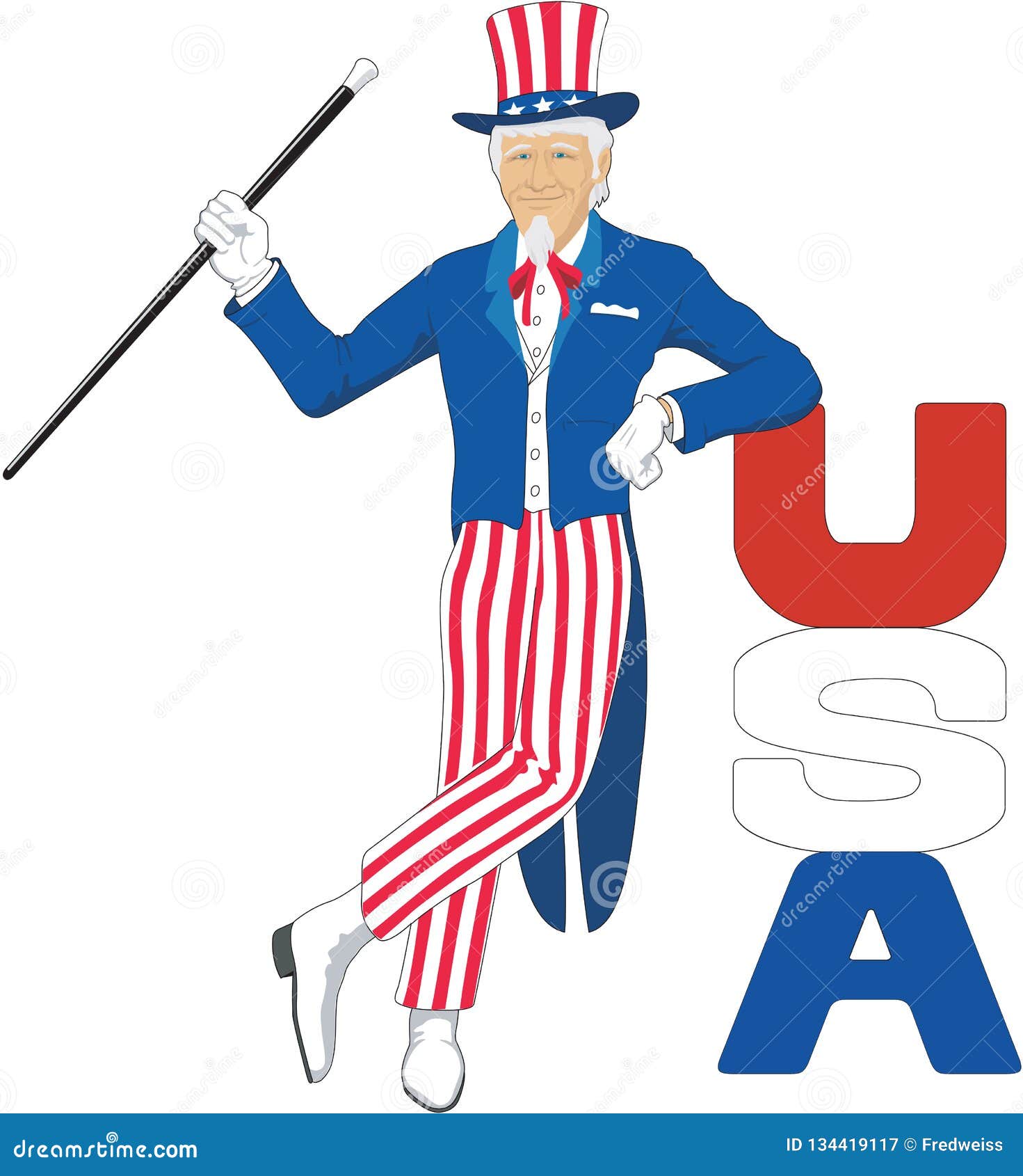 Tio Sam Vetor Illustration ilustração do vetor. Ilustração de estados ...