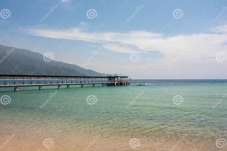 Tioman Jetty stock photo. Image of idyllic, jetty, clear - 28251098