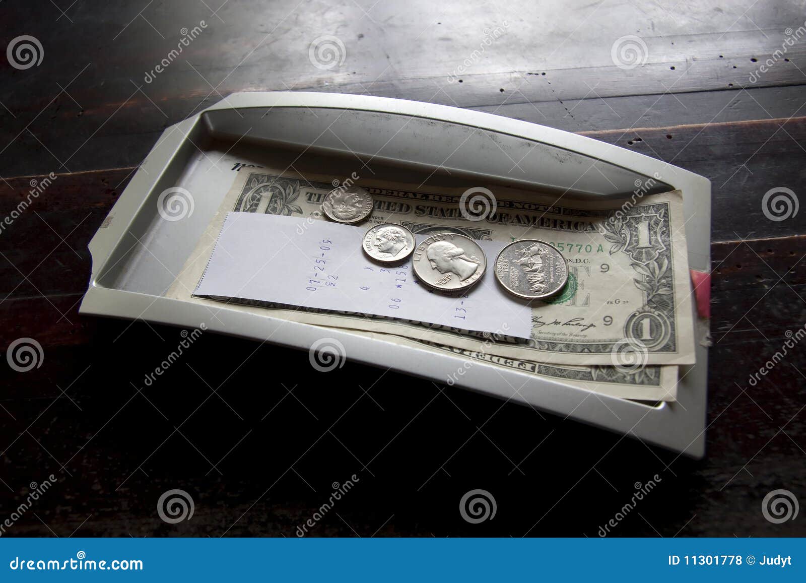 Tip stock photo. Image of money, gratuity, dollar, receipt - 11301778
