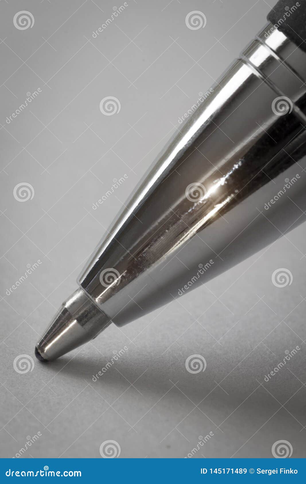 The Tip of the Ballpoint Pen Stock Image - Image of office, actions ...