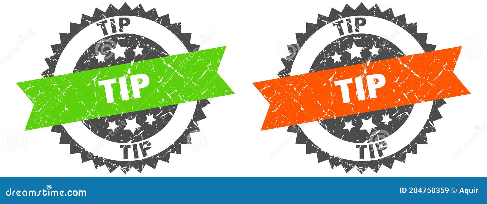 Tip Band Sign. Tip Grunge Stamp Set Stock Vector - Illustration of band ...