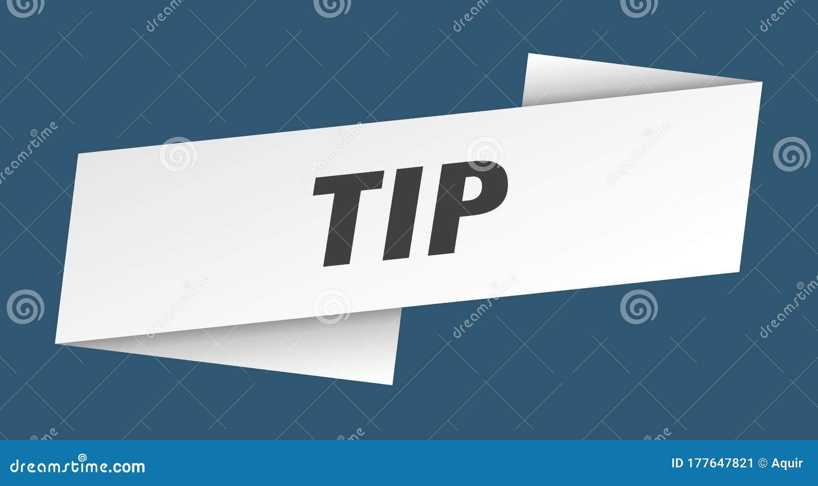 Tip Banner Template. Tip Ribbon Label Stock Vector - Illustration of ...