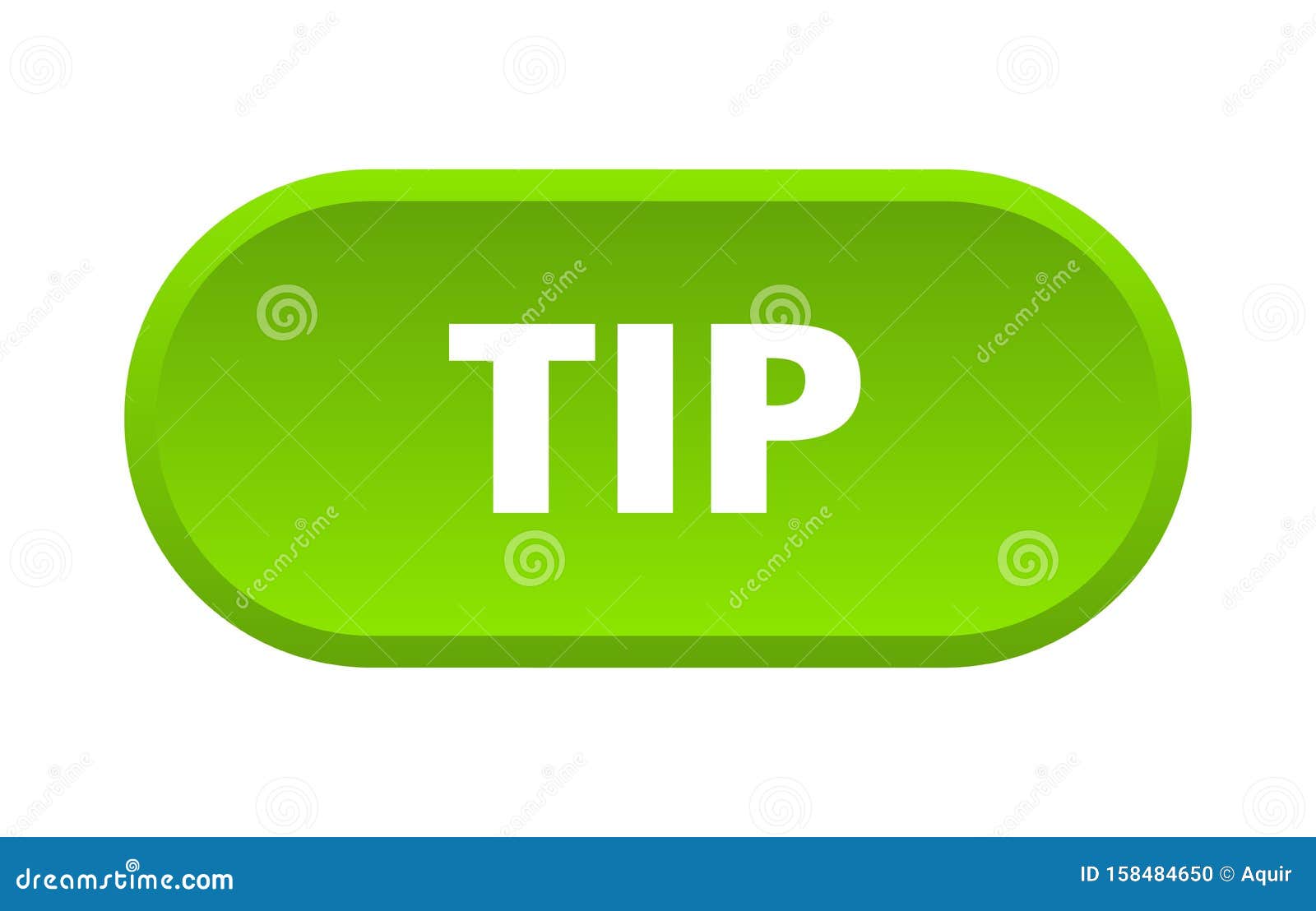 Tip button stock vector. Illustration of square, seal - 158484650