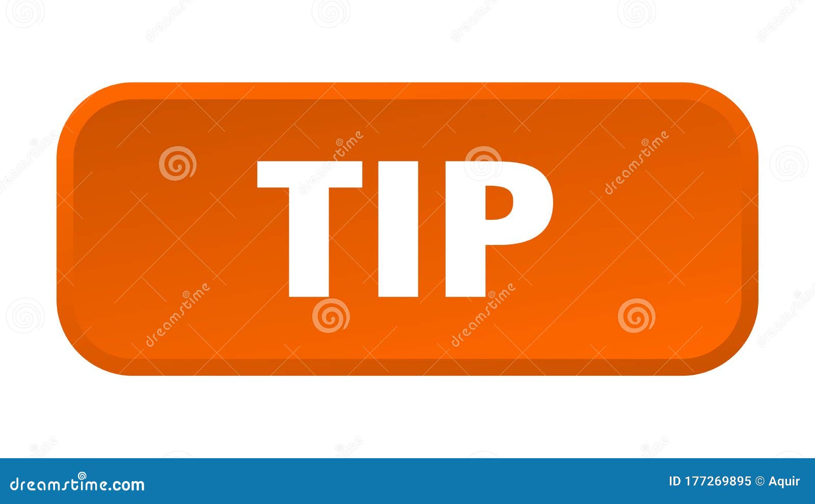 Tip Button. Tip Square 3d Push Button Stock Vector - Illustration of ...