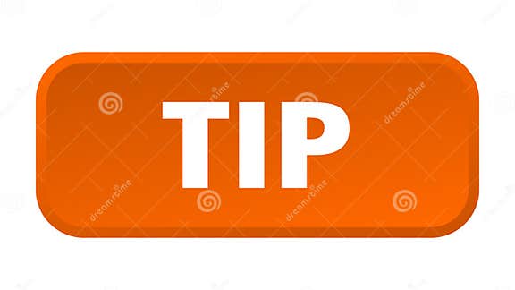 Tip Button. Tip Square 3d Push Button Stock Vector - Illustration of ...