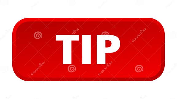 Tip Button. Tip Square 3d Push Button Stock Vector - Illustration of ...