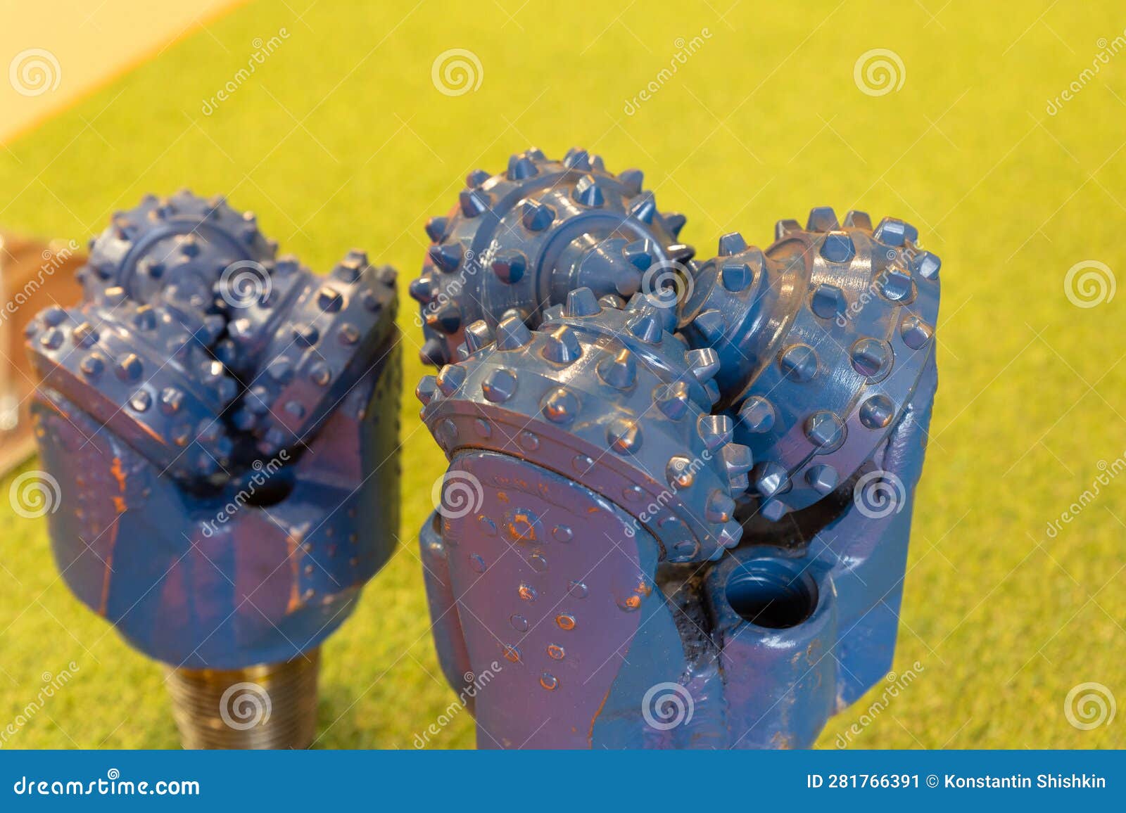 The Tip for the Drilling Rig at the Technology Exhibition Stock Image ...
