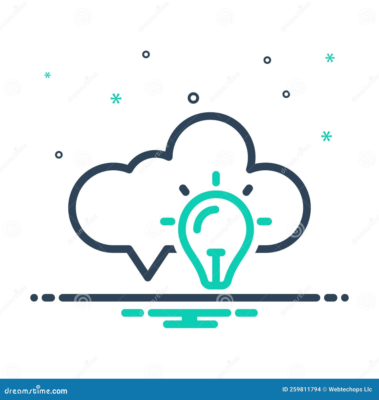 Mix Icon for Tip, Trick and Idea Stock Illustration - Illustration of ...