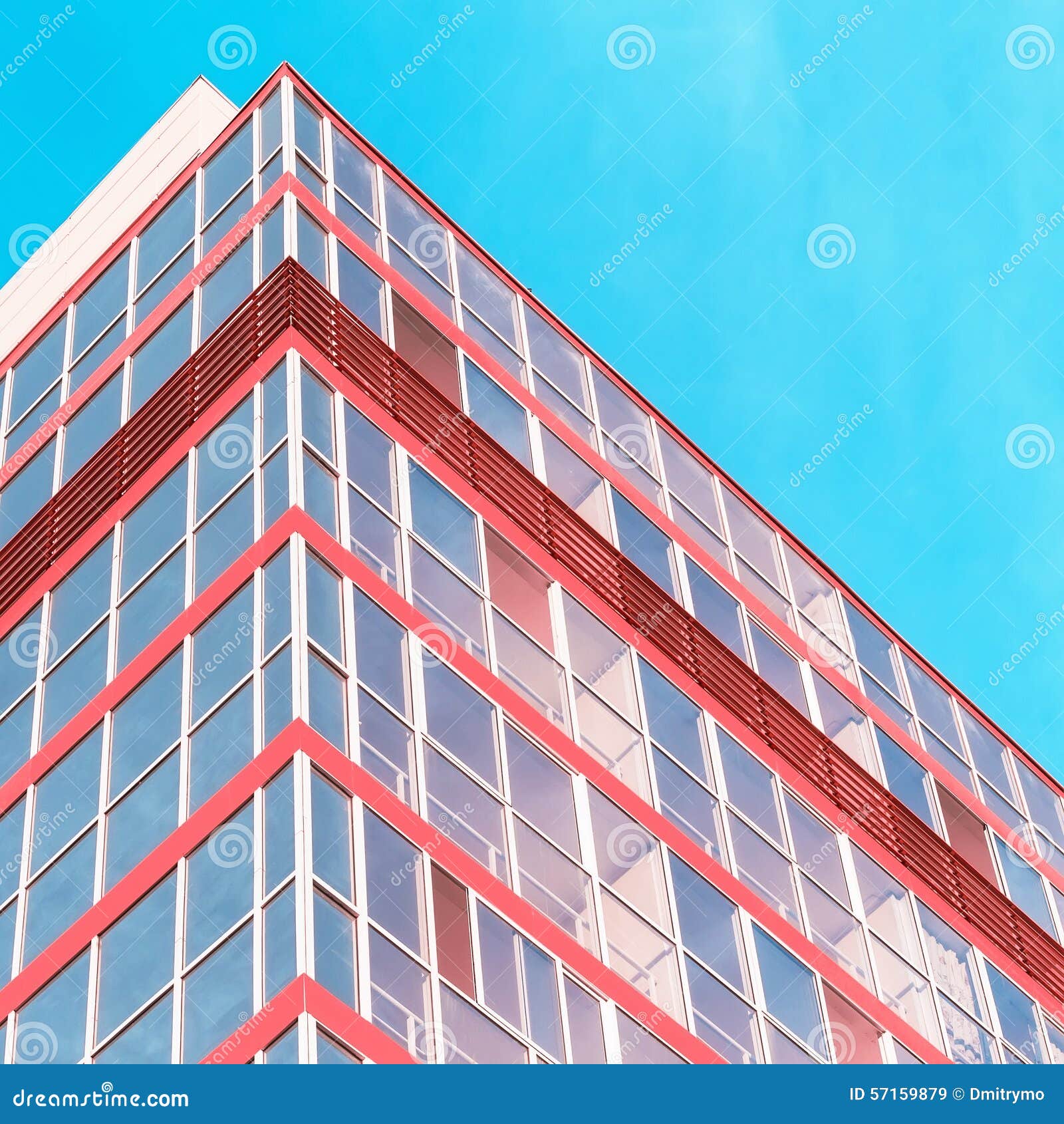The Tip of a Modern Building Stock Image - Image of corporate, high ...
