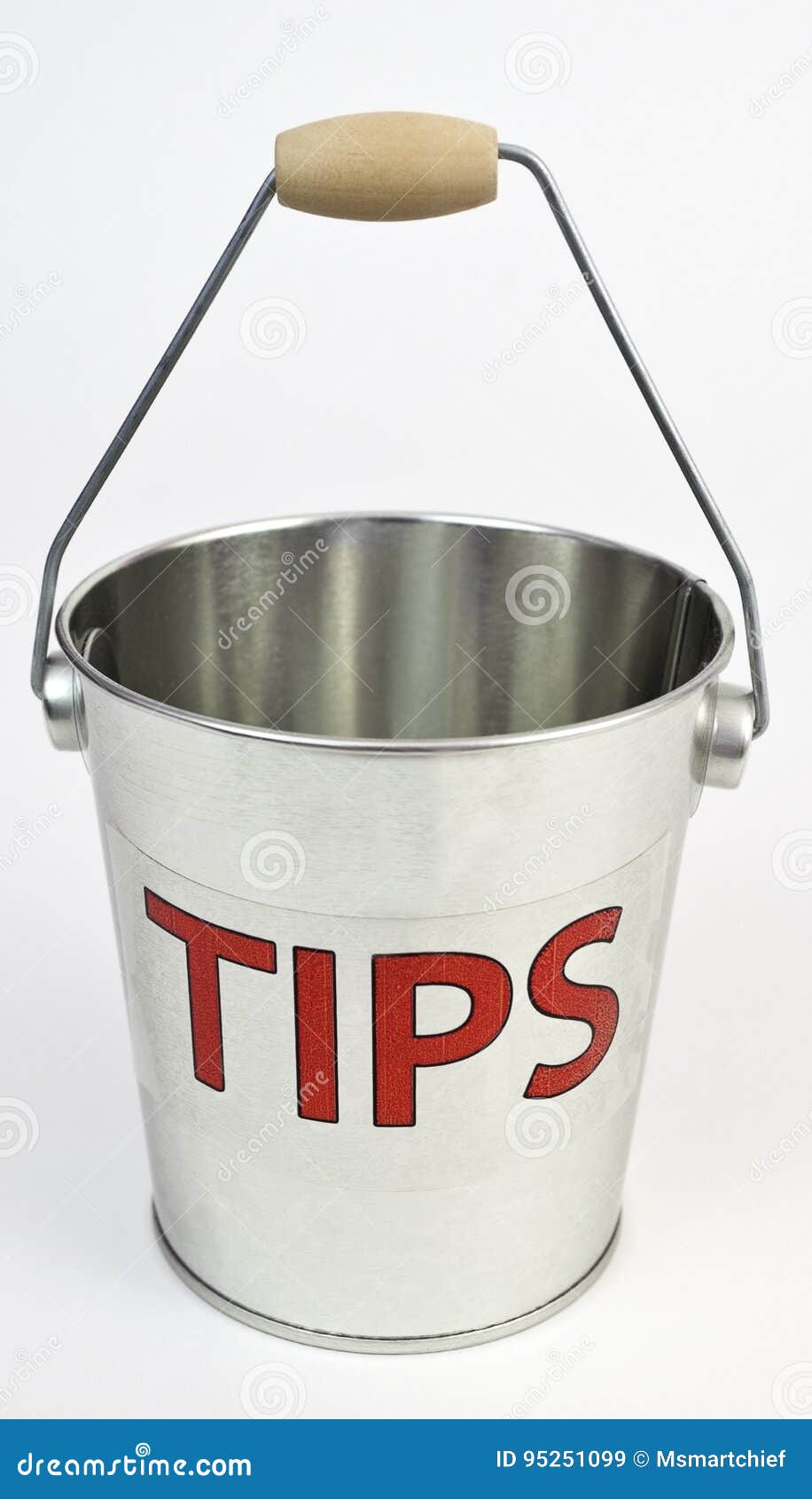 Tip Pail stock image. Image of gratuity, person, shiny - 95251099