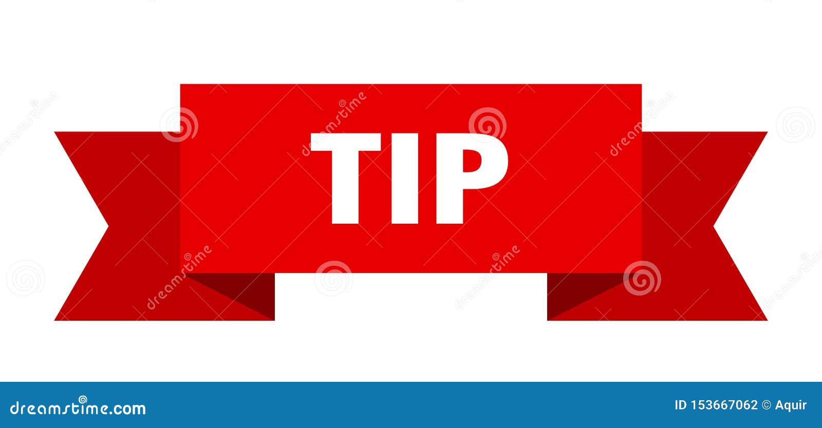 Tip ribbon. stock vector. Illustration of graphic, isolated - 153667062