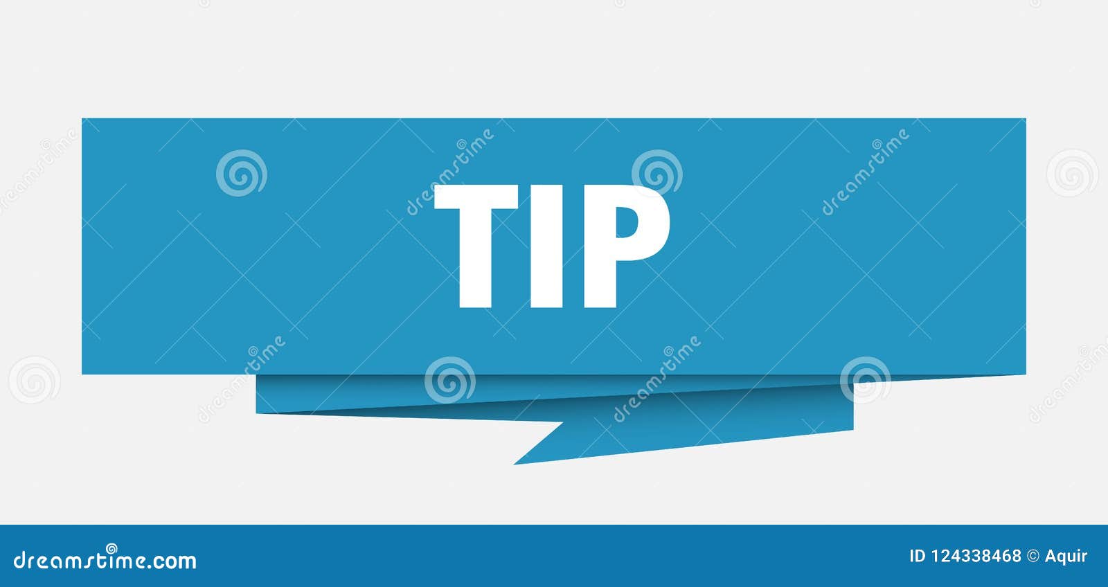 Tip stock vector. Illustration of flyer, blue, peeler - 124338468