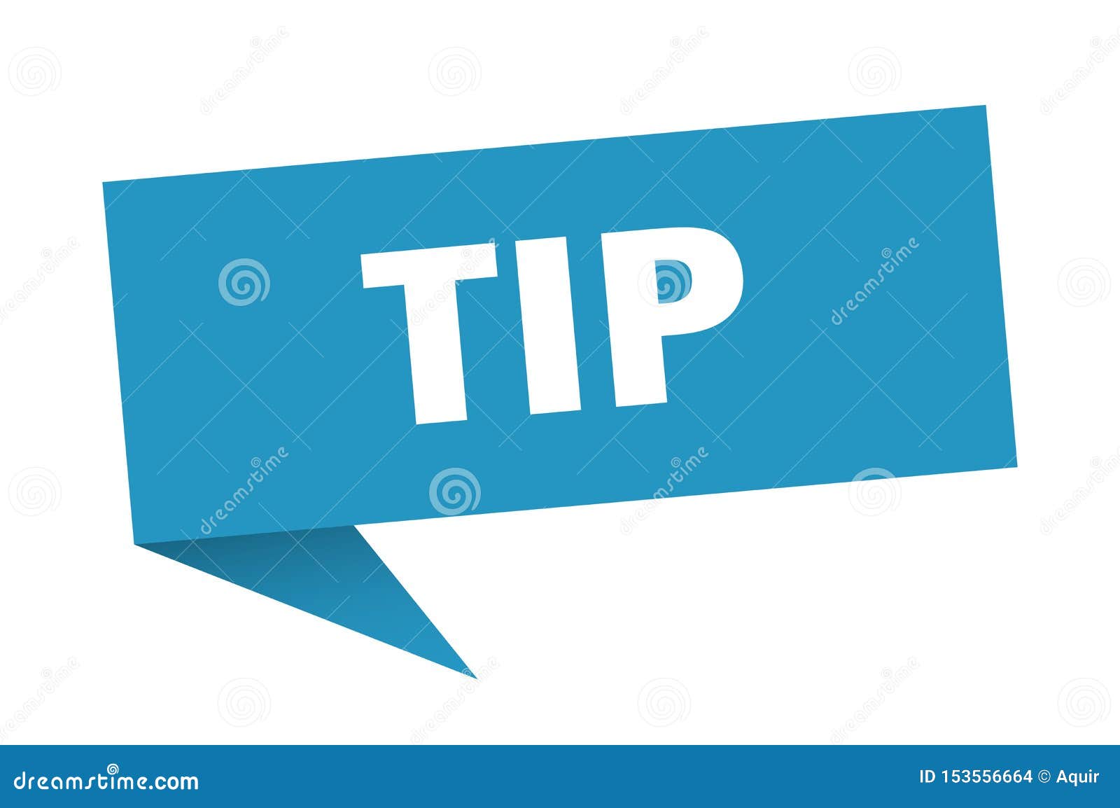 Tip speech bubble. stock vector. Illustration of design - 153556664