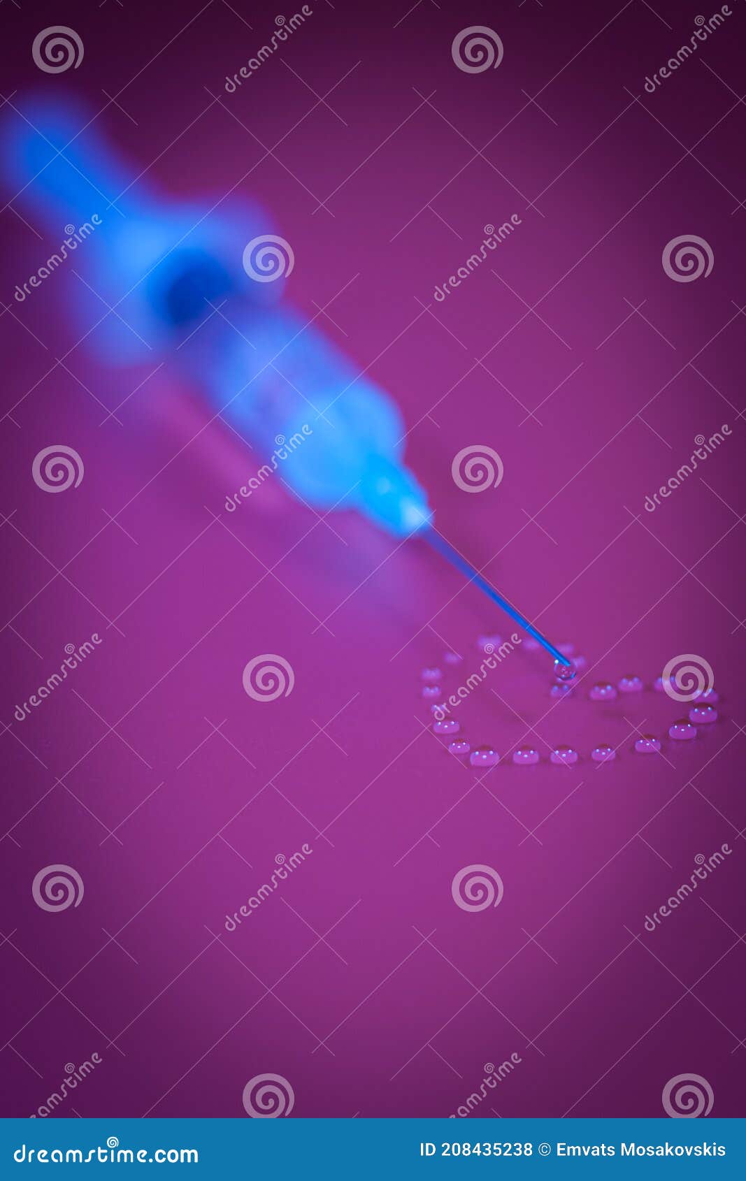The Tip of the Syringe with a Drop Stock Photo - Image of drop ...
