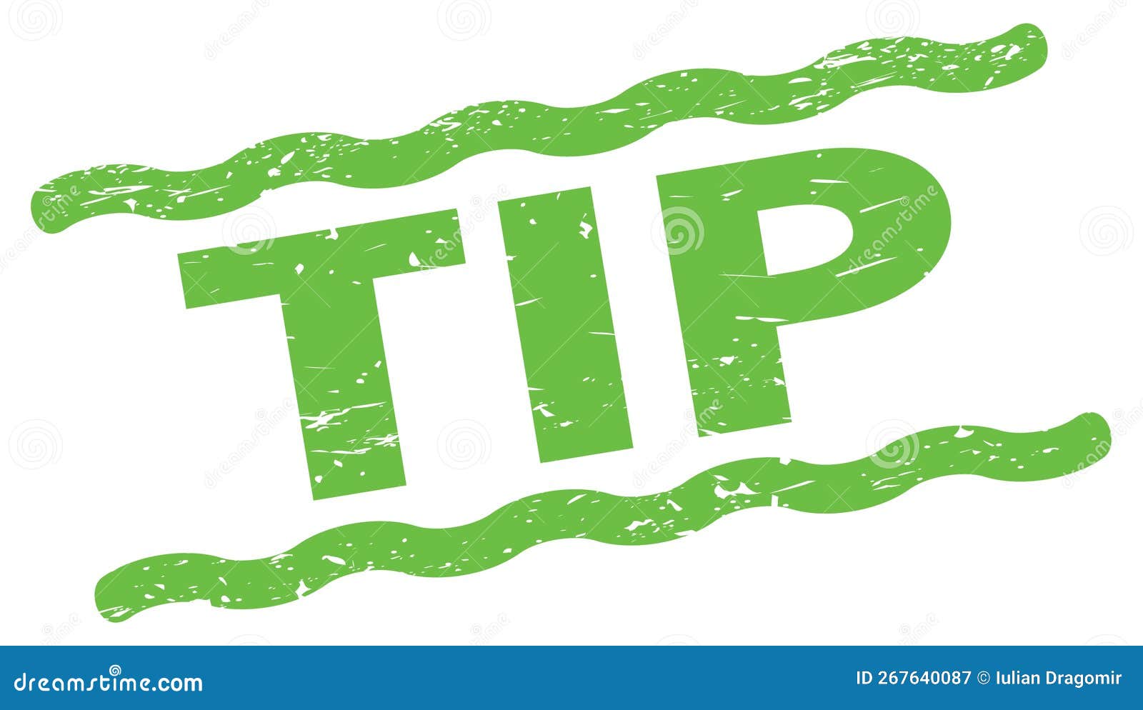 TIP Text on Green Lines Stamp Sign Stock Illustration - Illustration of ...