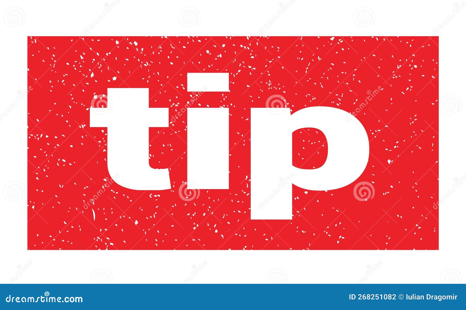 Tip Text Written on Red Stamp Sign Stock Illustration - Illustration of ...